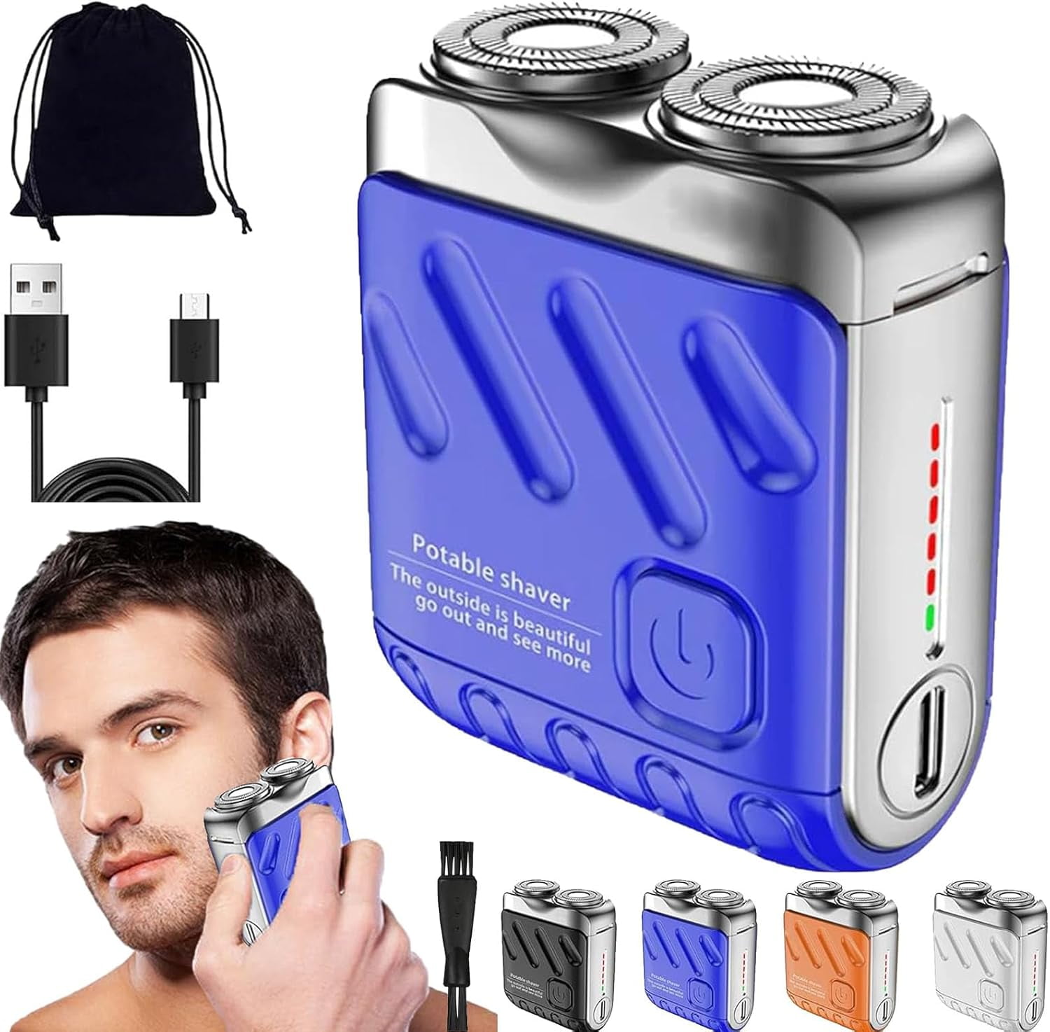 Luggage Electric Shaver,2025 Portable Waterproof Shaver with Fast ...