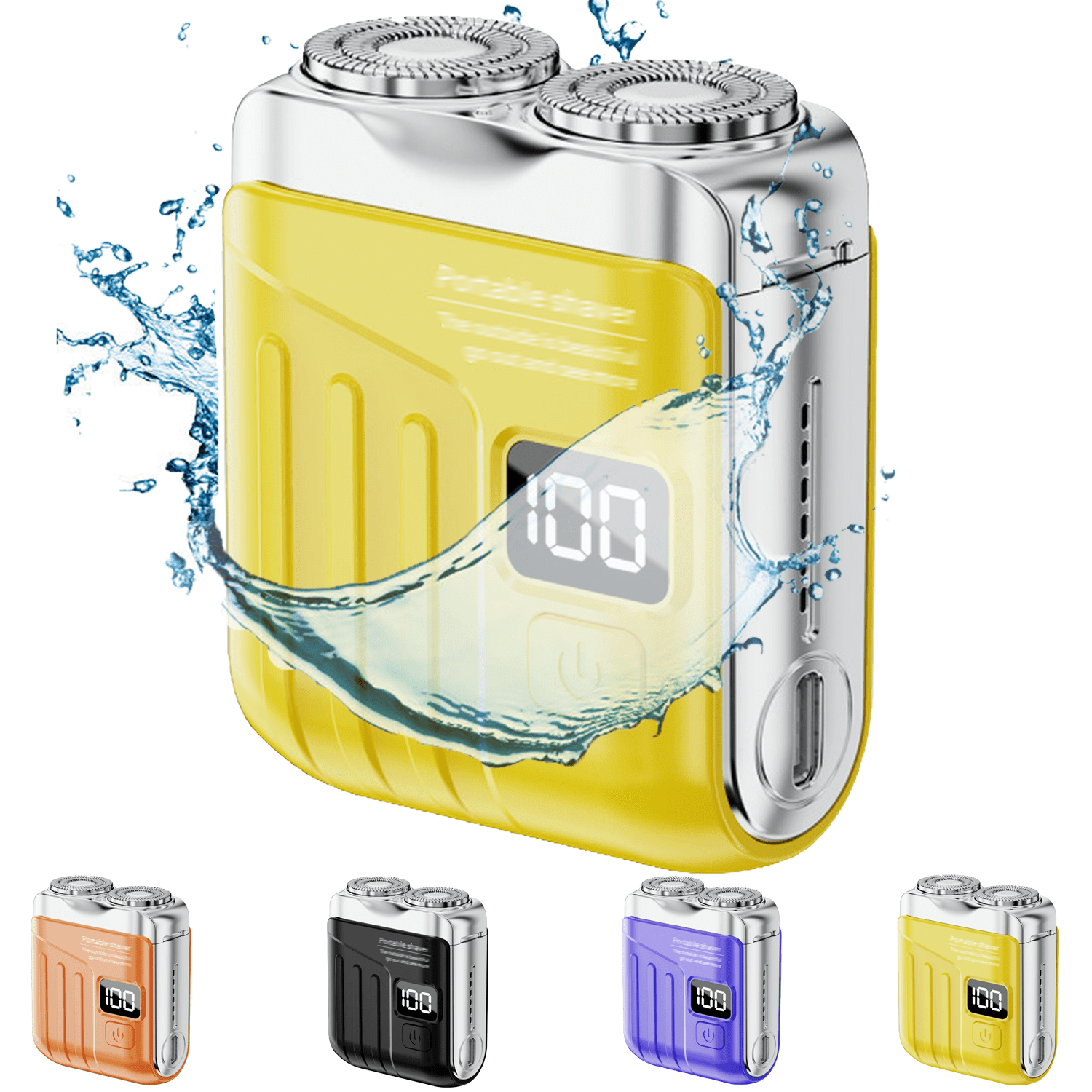 Luggage Electric Shaver,Electric Razor for Men,Mini Small Steel Cannon ...