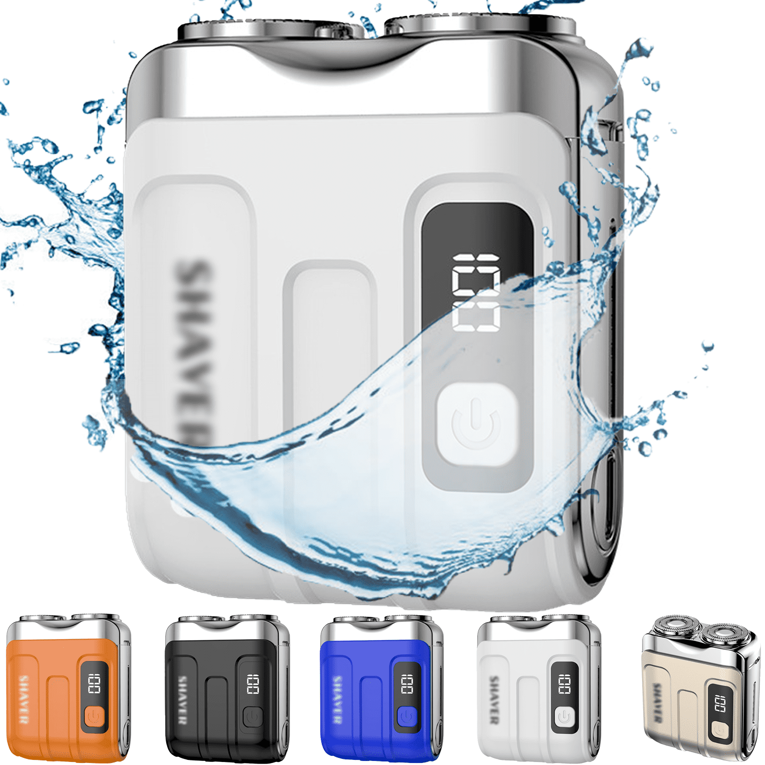 Luggage Electric Shaver,Electric Razor for Men,Mini Small Steel Cannon ...