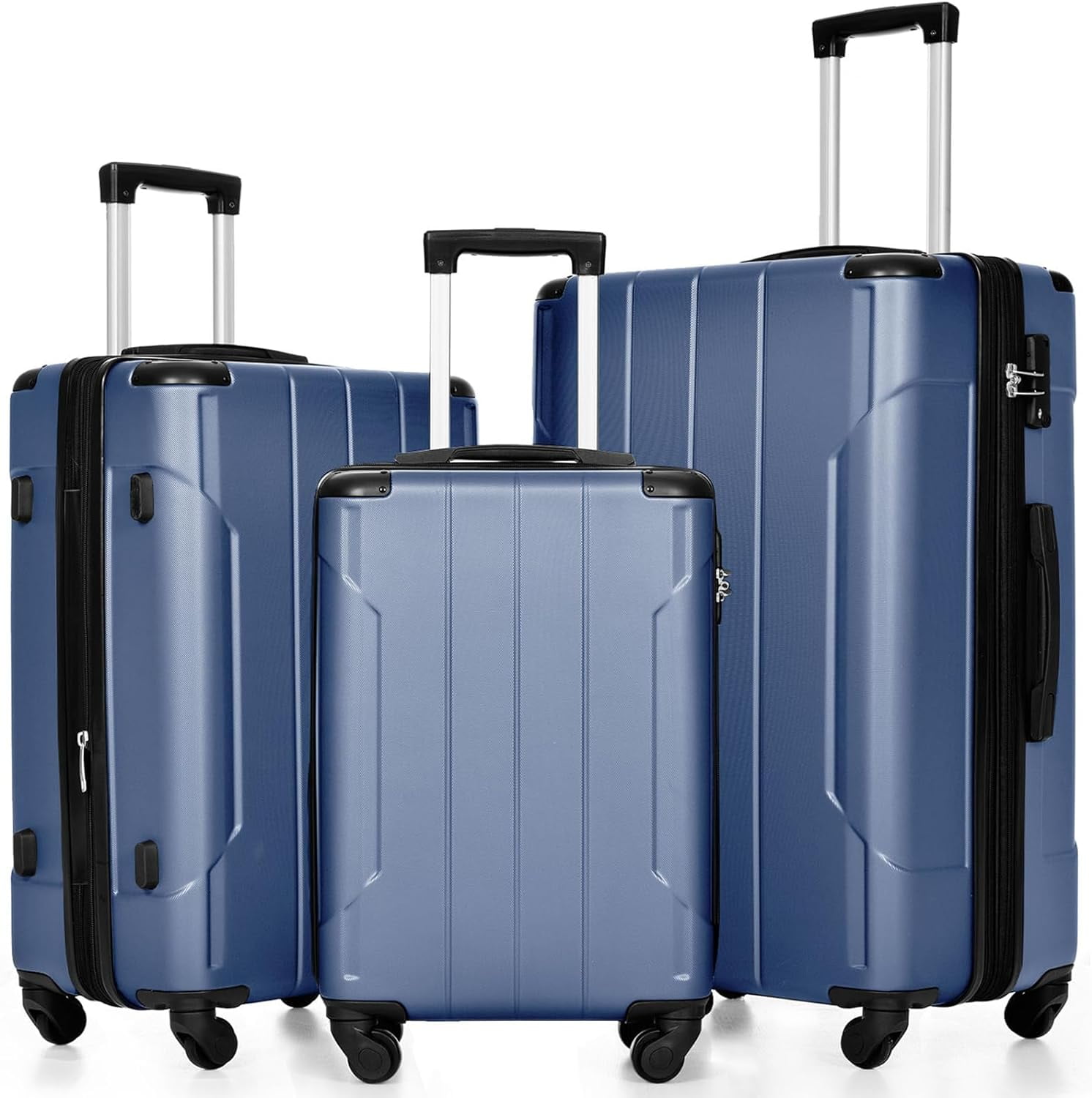 Luggage Expandable Lightweight Spinner Suitcase with Corner Guards ...
