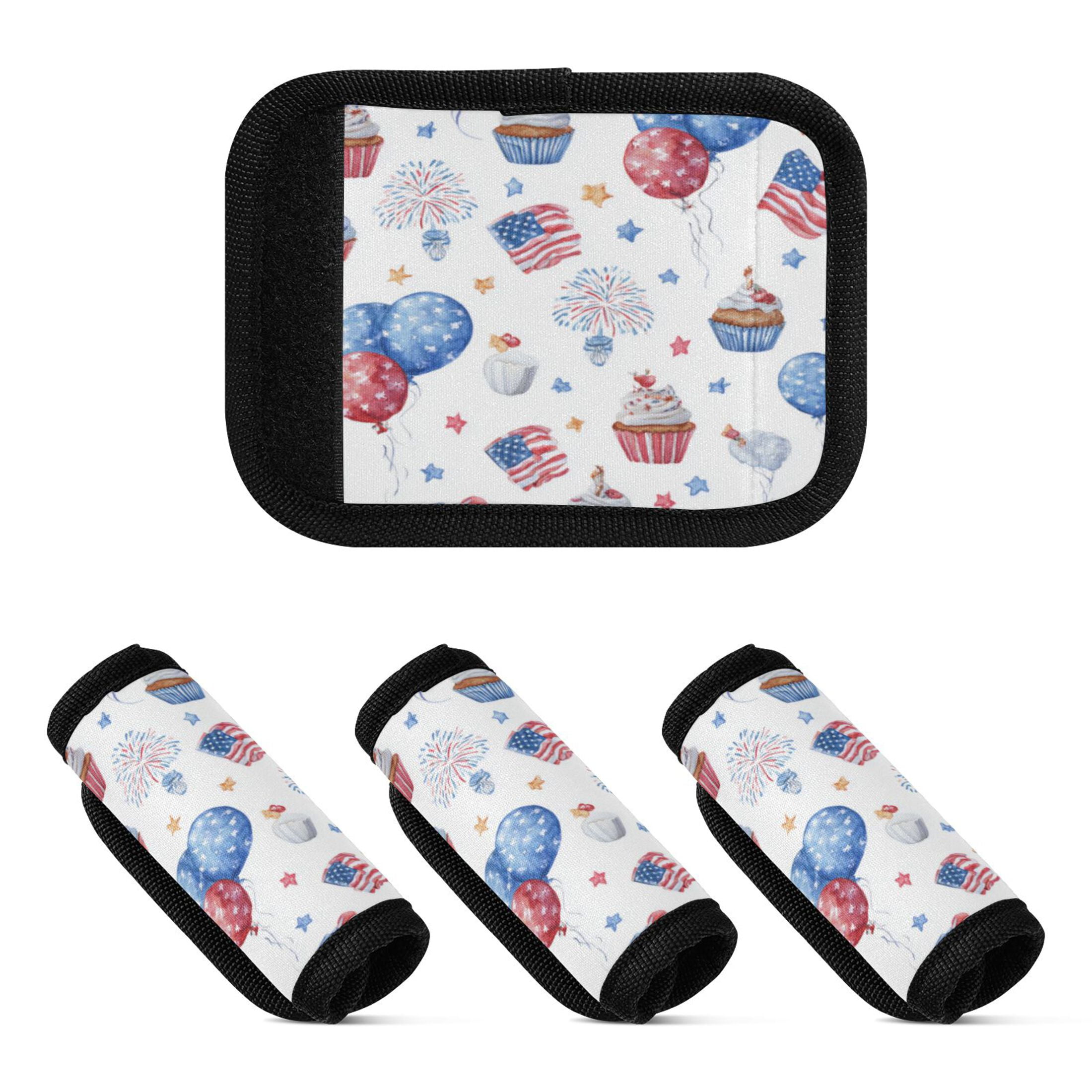 Luggage Handle Wrap for Suitcase 4-Pack Includes Back Information Card ...