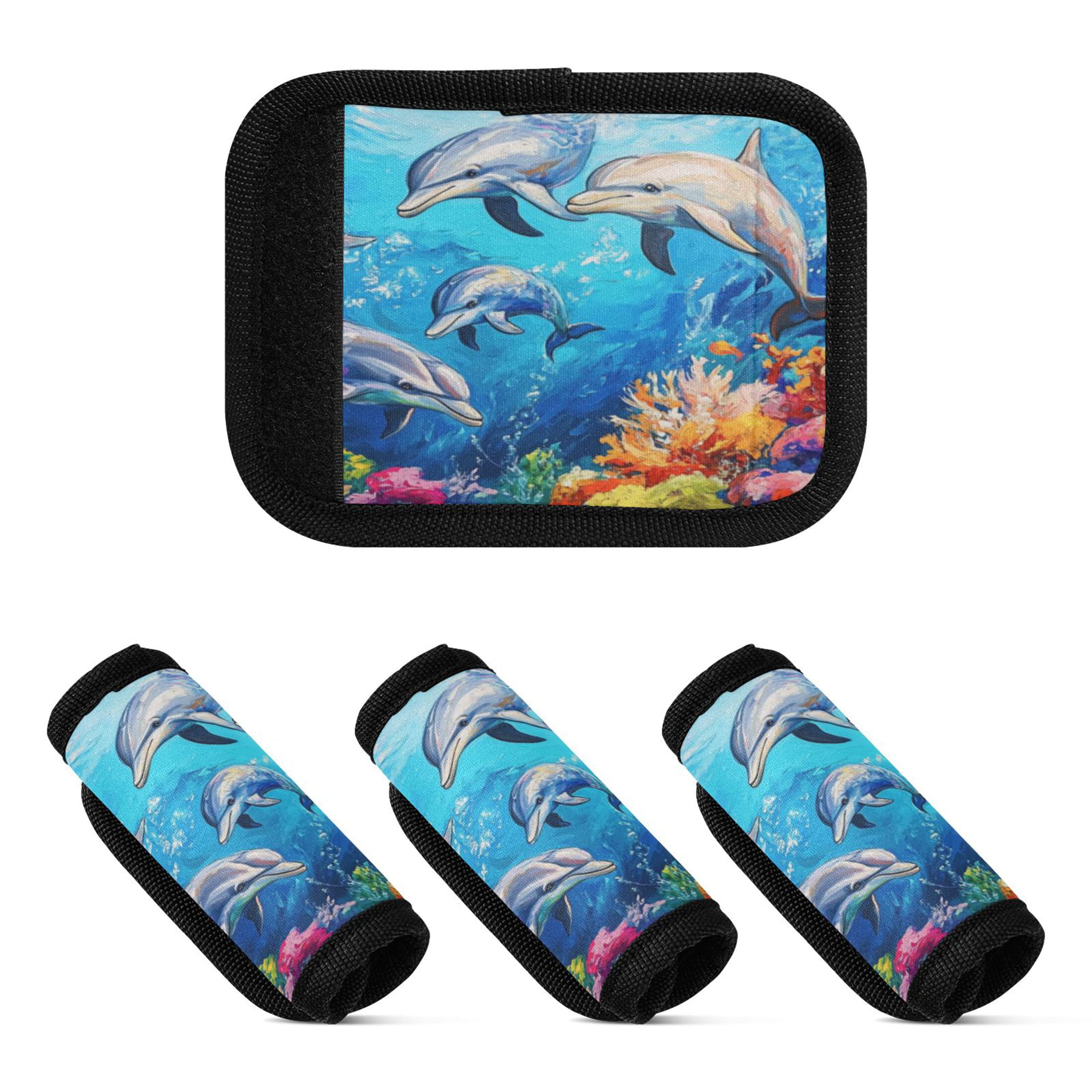 Luggage Handle Wrap for Suitcase 4-Pack Includes Back Information Card ...