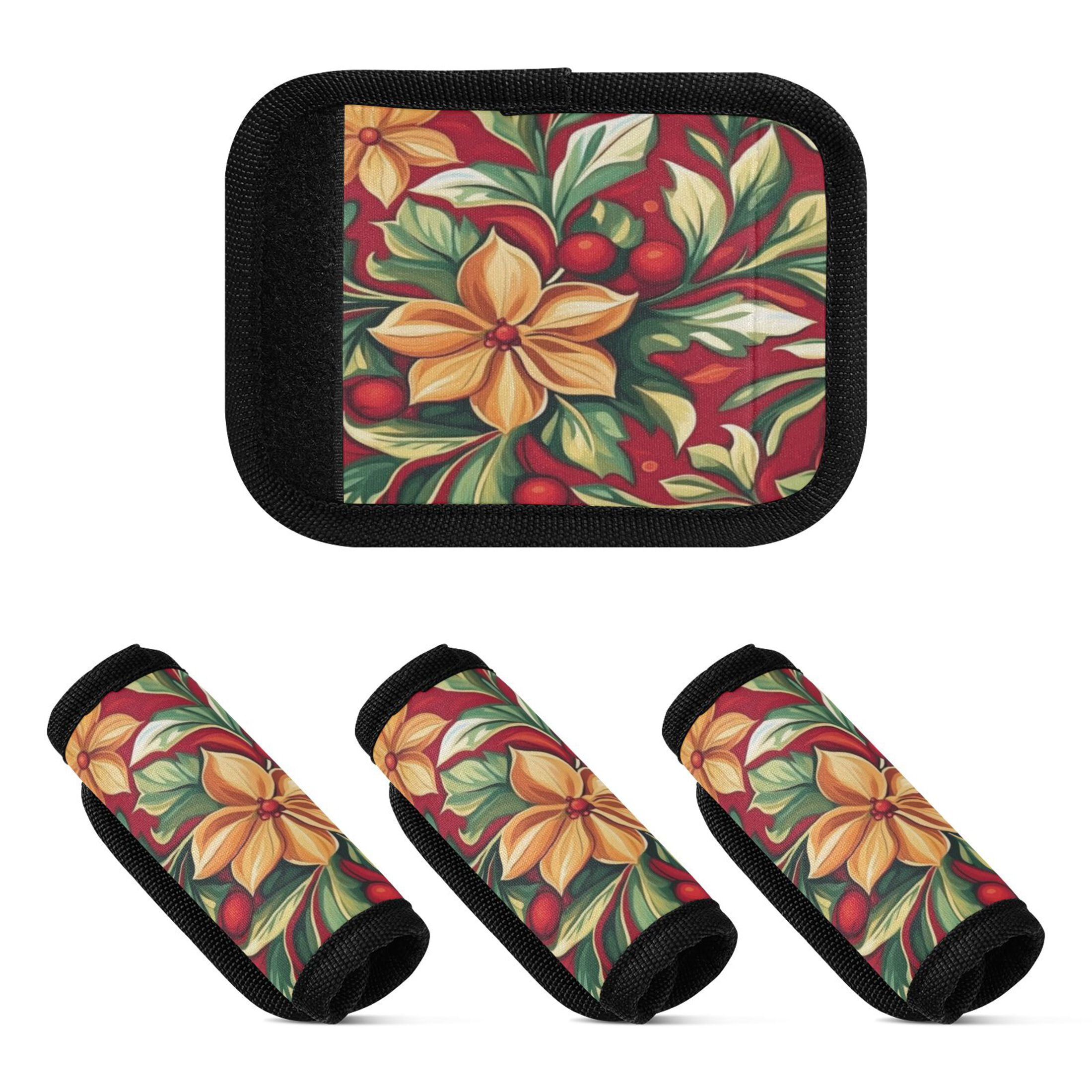 Luggage Handle Wrap for Suitcase 4-Pack Includes Back Information Card ...