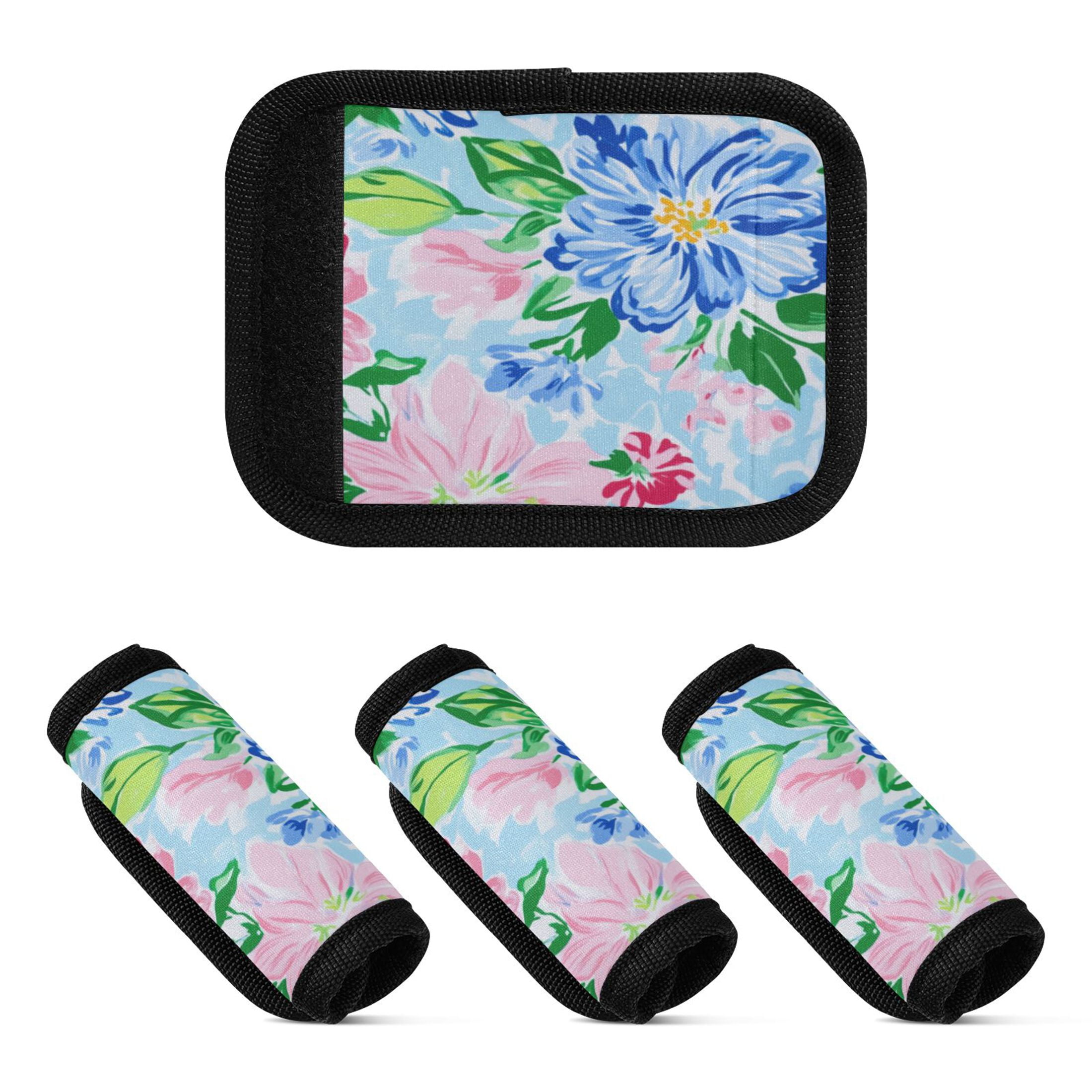 Luggage Handle Wrap for Suitcase 4-Pack Includes Back Information Card ...