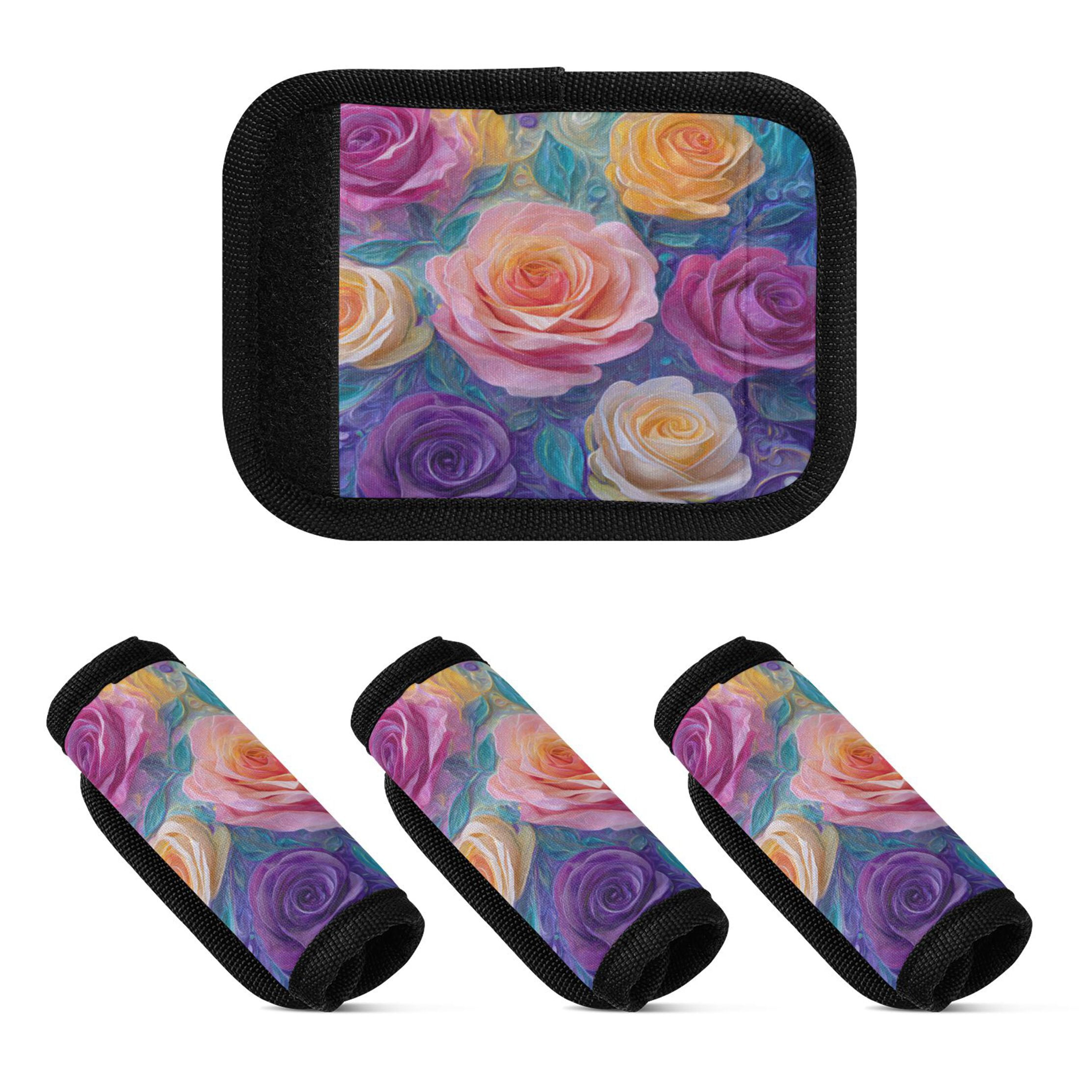 Luggage Handle Wrap for Suitcase 4-Pack Includes Back Information Card ...