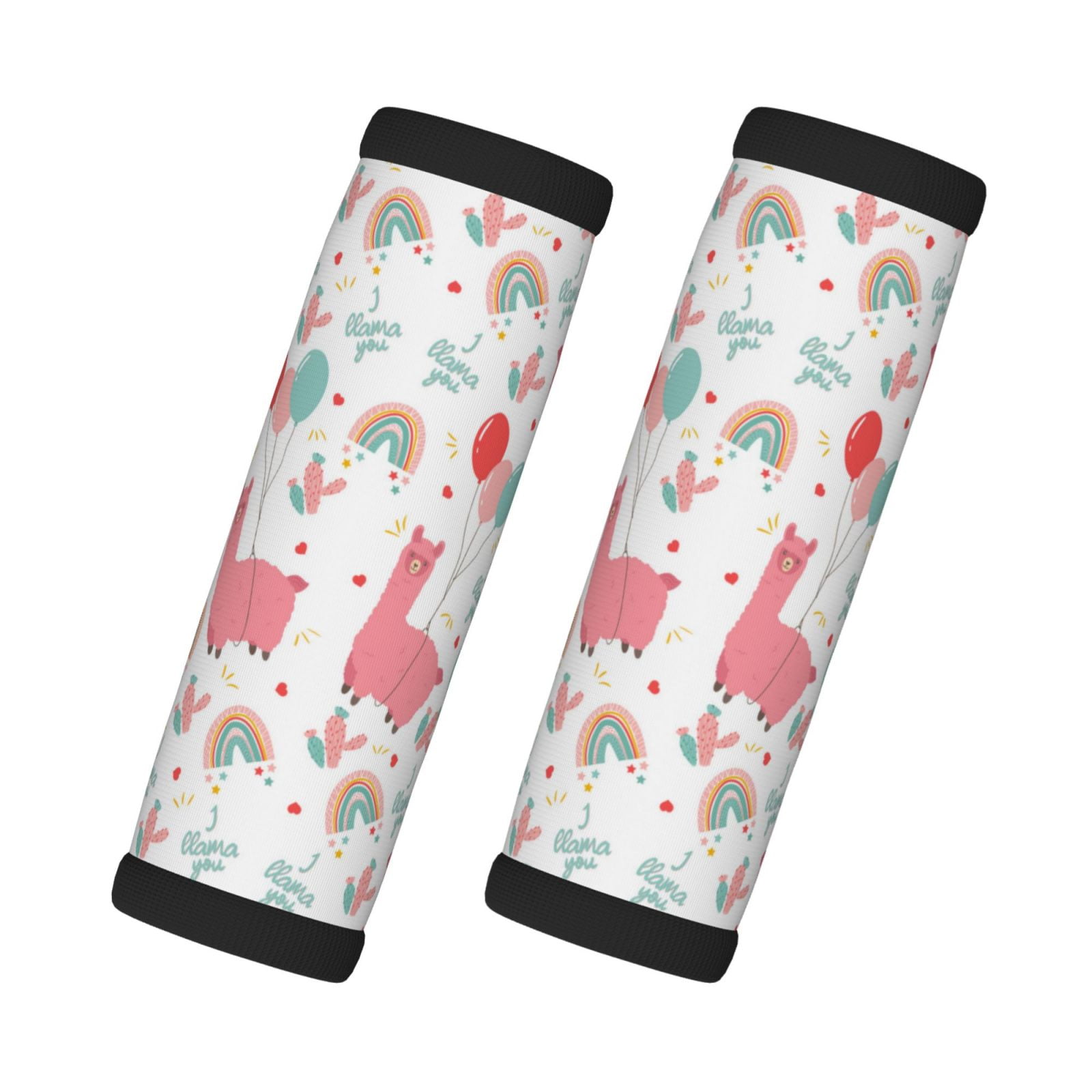 Luggage Handle Wraps for Suitcase - Cartoon Cute Alpaca Balloon Cactus ...