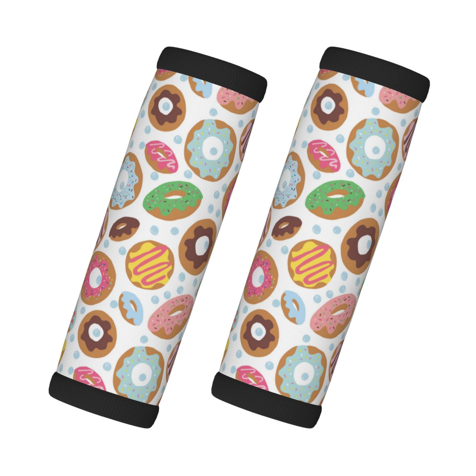 Luggage Handle Wraps for Suitcase, Cartoon Donut Print Cute Suitcase ...