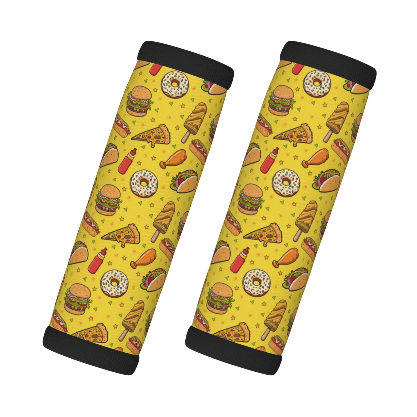 Luggage Handle Wraps for Suitcase, Cute Food Ketchup Burger Suitcase ...