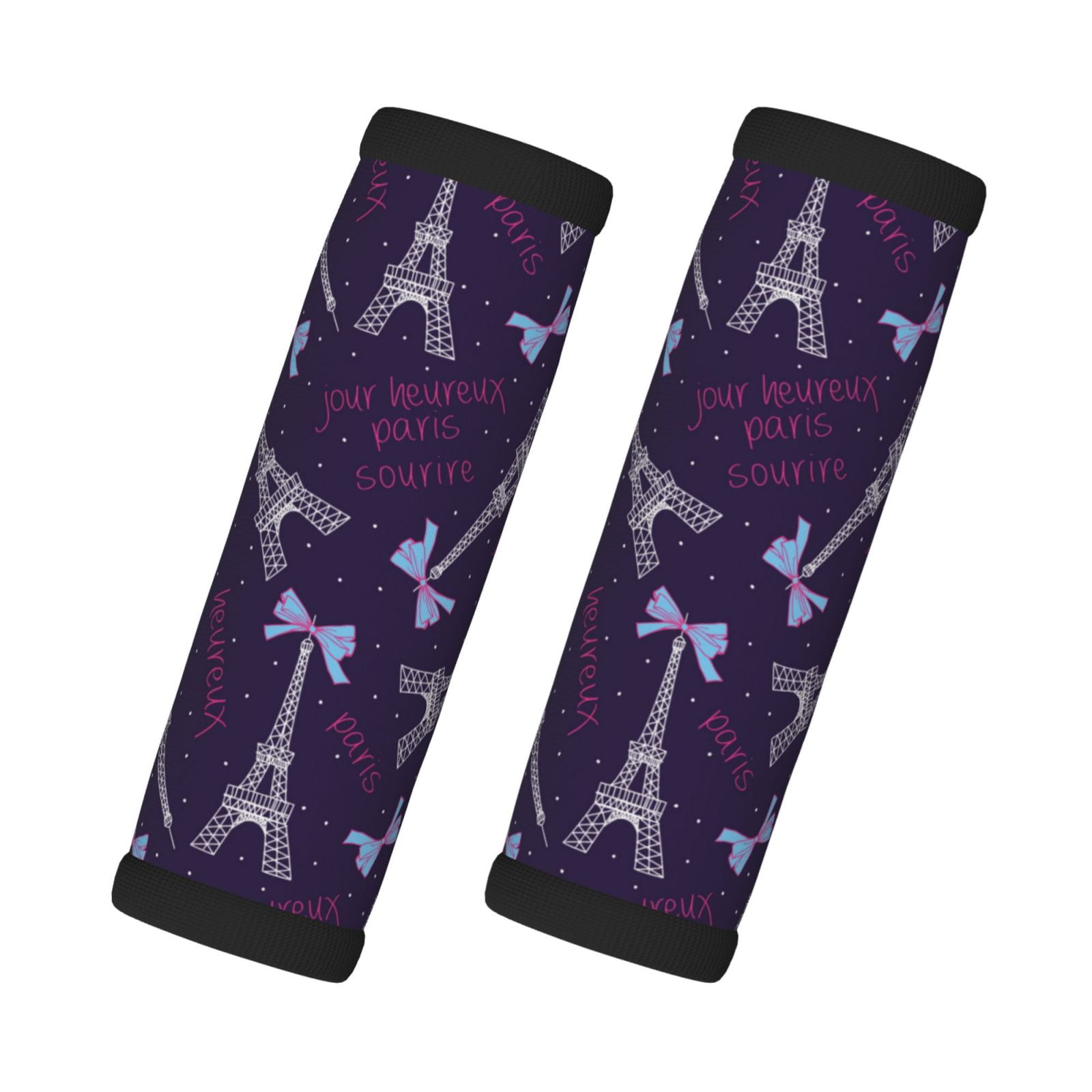 Luggage Handle Wraps for Suitcase - Eiffel Tower rosette Suitcase Tags ...