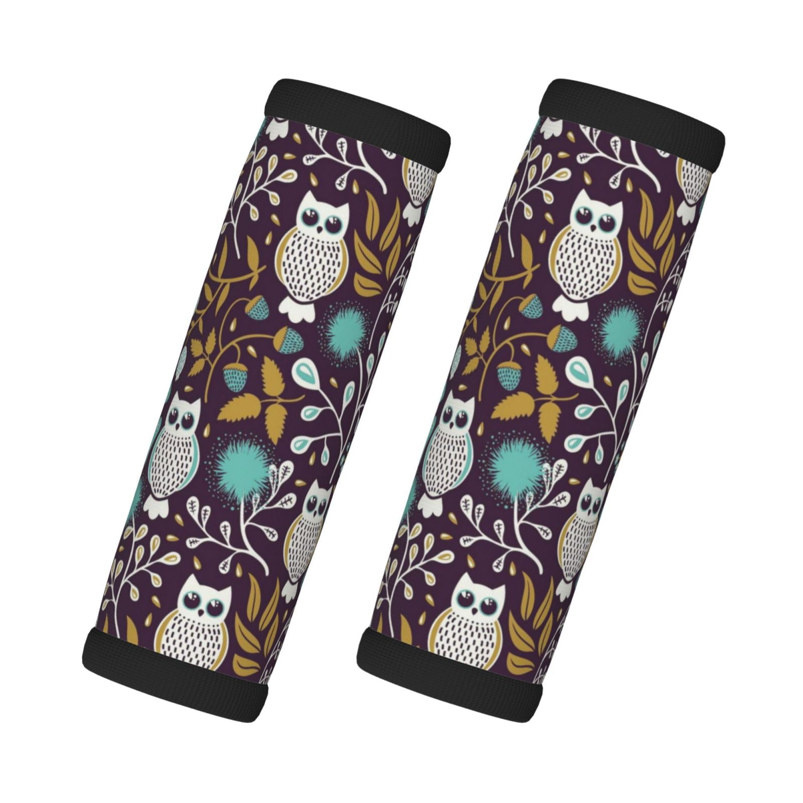 Luggage Handle Wraps for Suitcase, Forest Cute Owl A Suitcase Tags ...