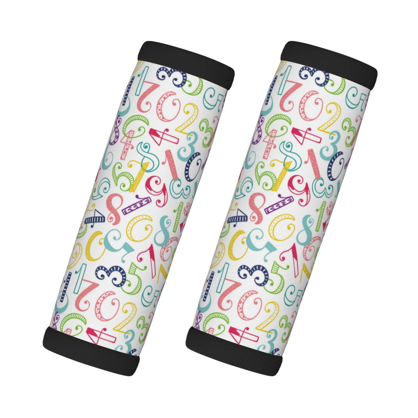 Luggage Handle Wraps for Suitcase, Numbers math color Suitcase Tags ...