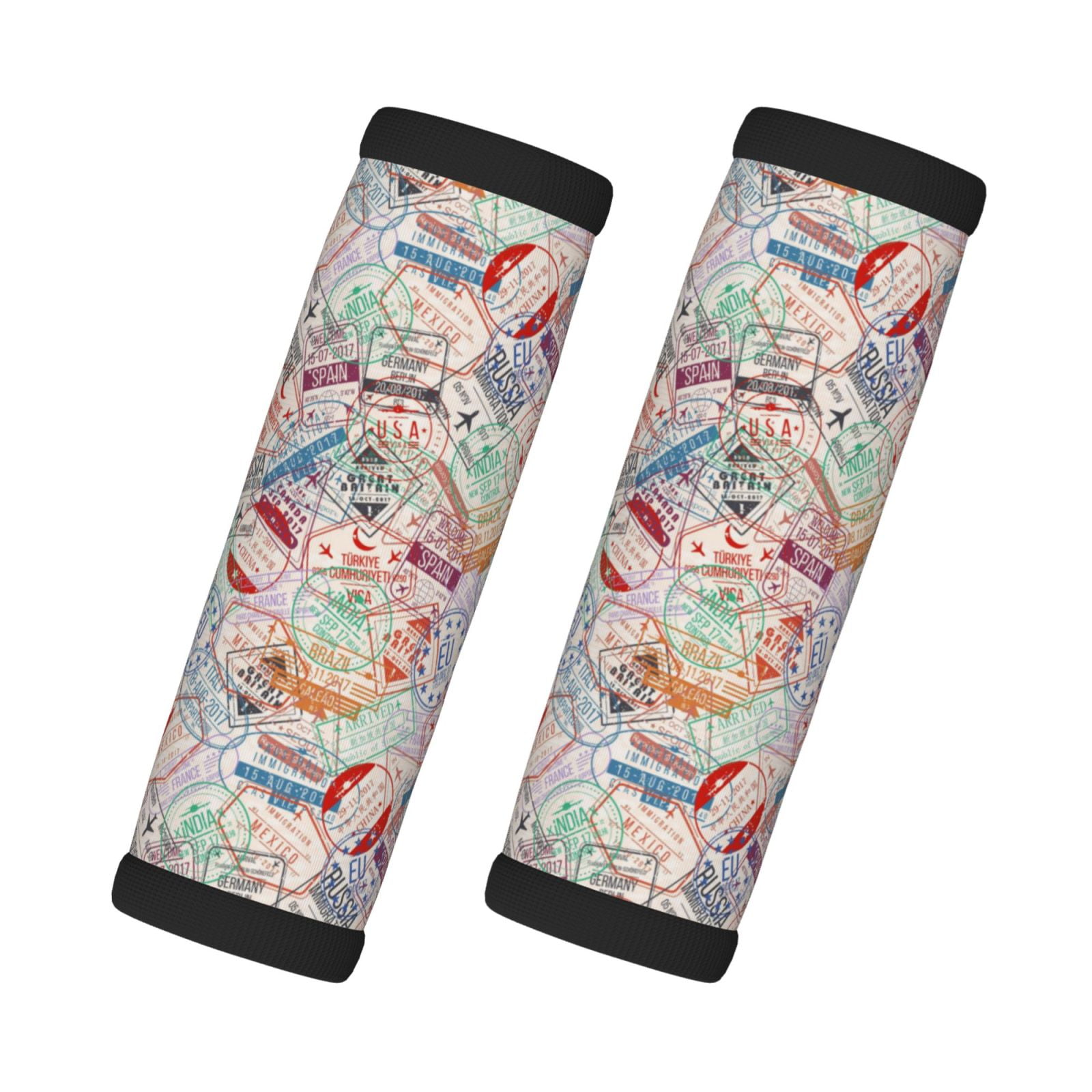 Luggage Handle Wraps for Suitcase, Passport Stamp Suitcase Tags ...