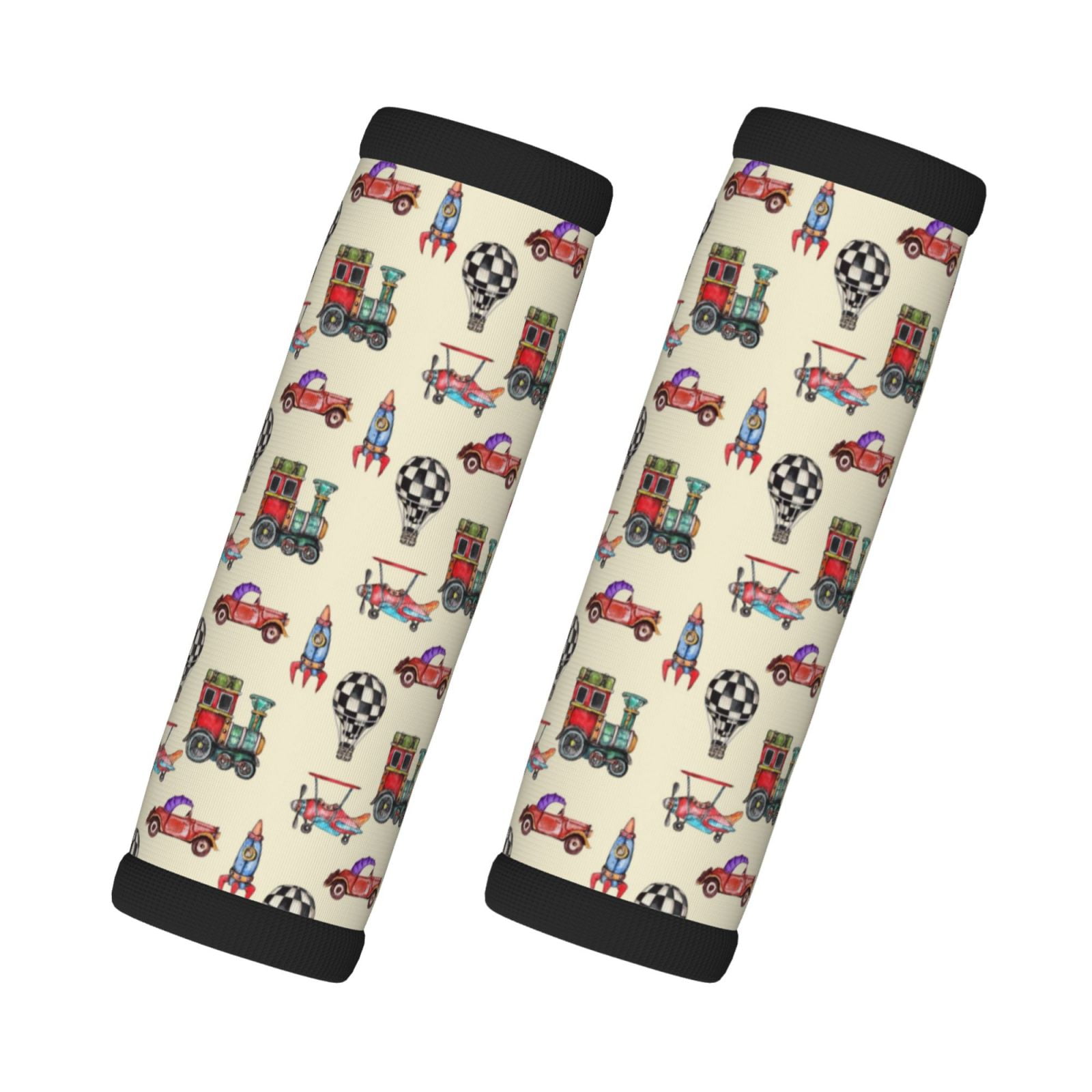 Luggage Handle Wraps for Suitcase, Retro Steampunk Vehicle1 Suitcase ...