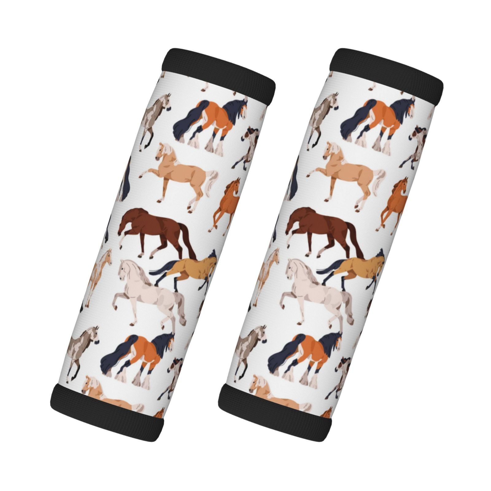 Luggage Handle Wraps for Suitcase, Simple Painted Cool Horse_A Suitcase ...