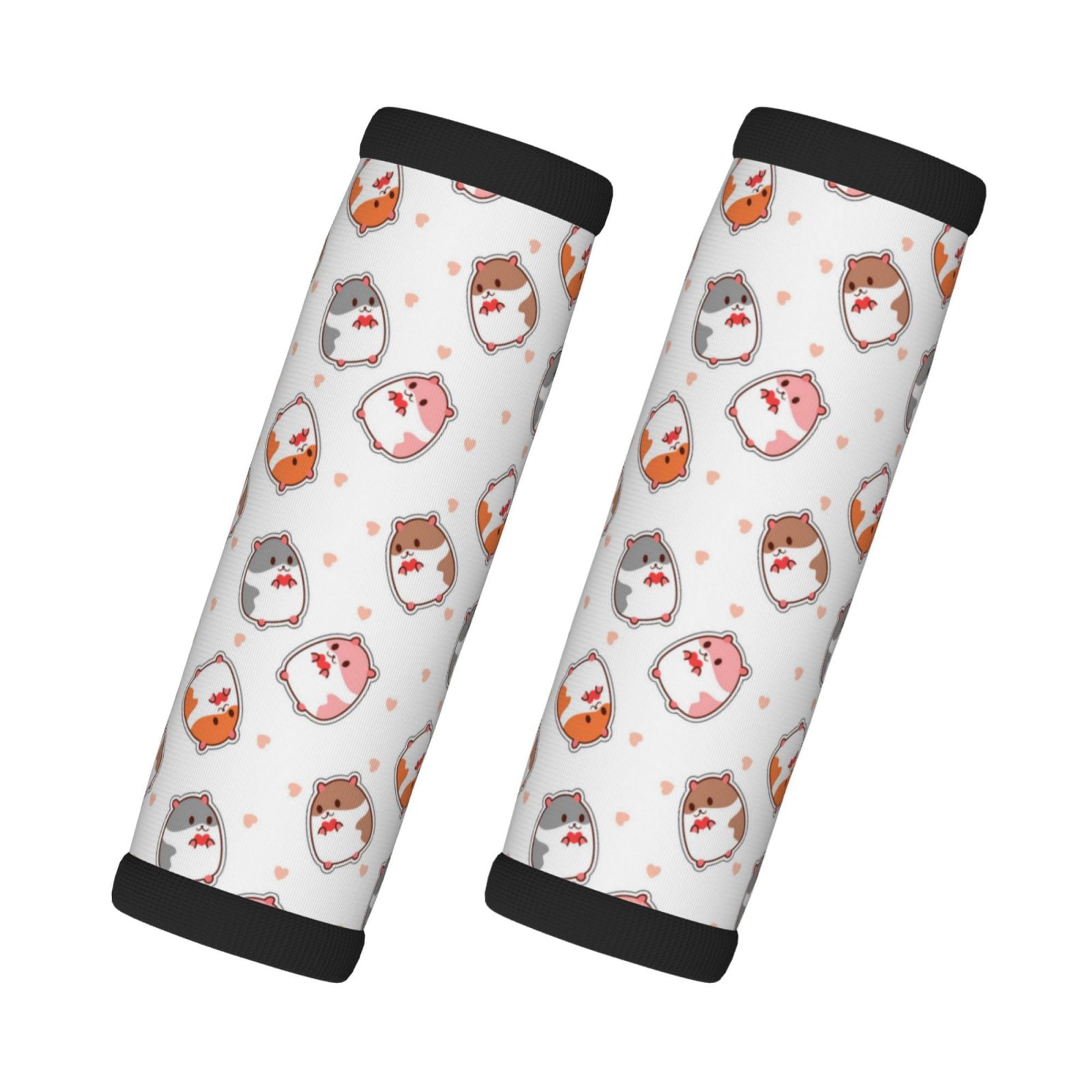 Luggage Handle Wraps for Suitcase - Sticker Style Cute Hamster Love ...