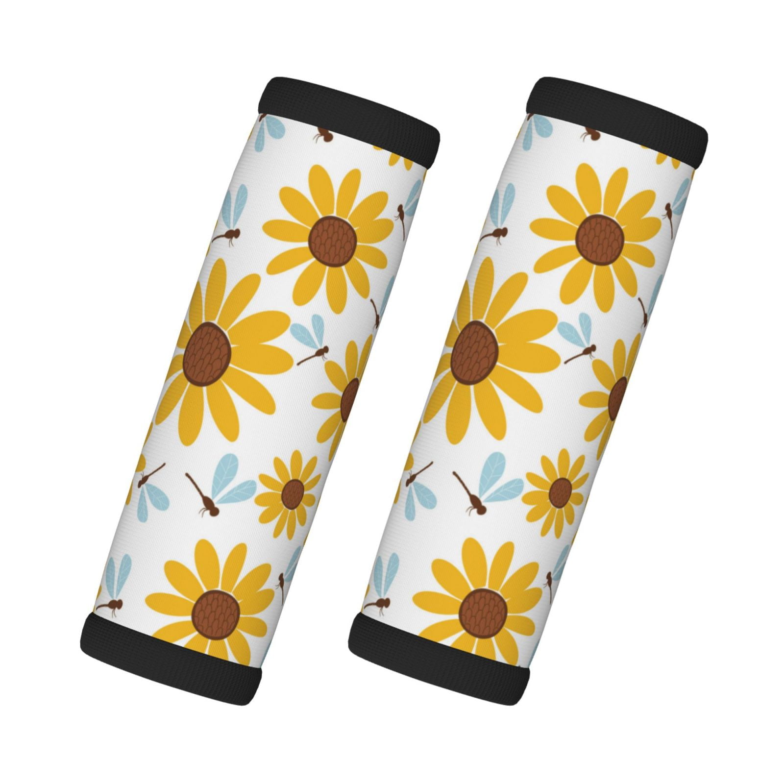 Luggage Handle Wraps for Suitcase, Sunflowers Daisy Suitcase Tags ...