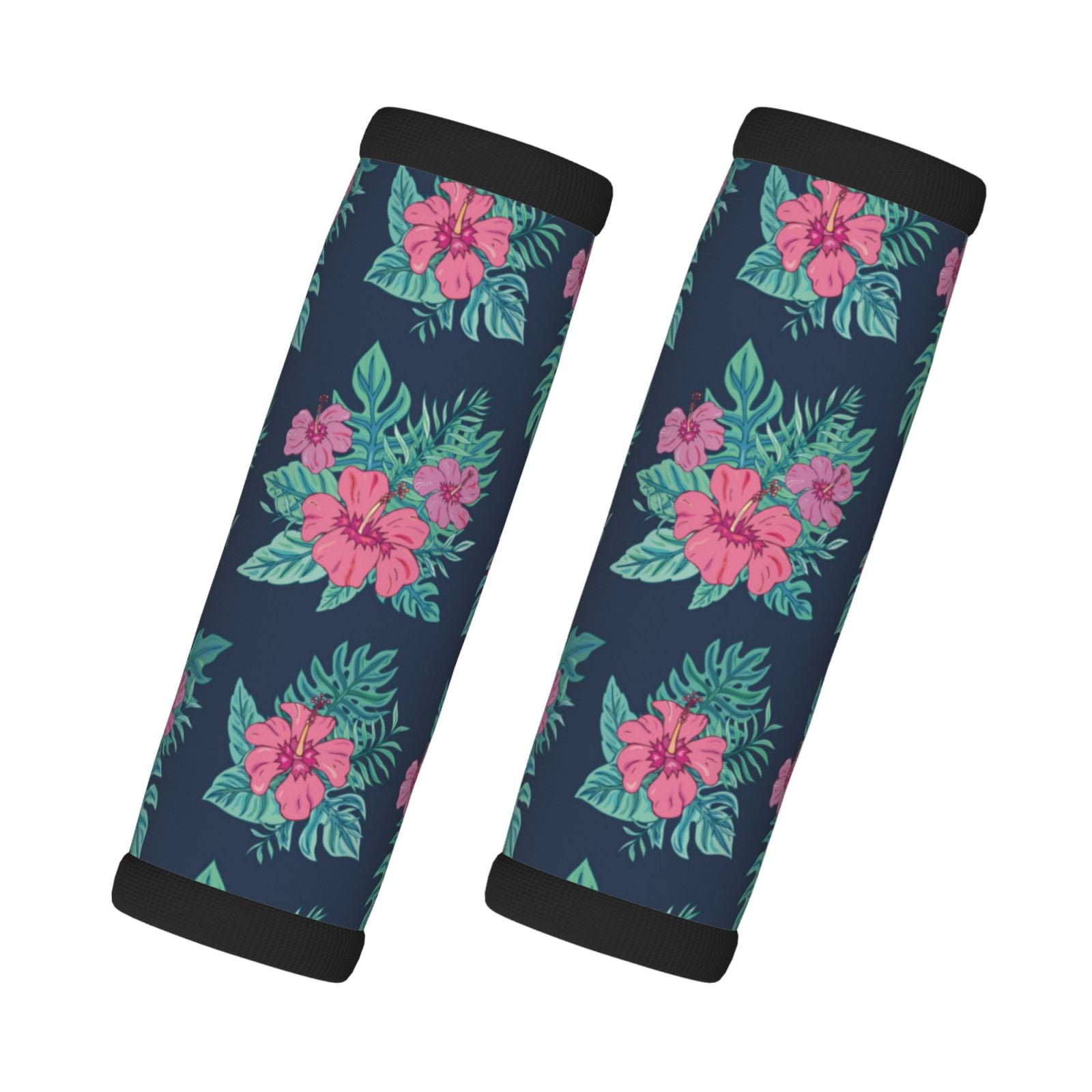 Luggage Handle Wraps for Suitcase, Tropic flower leaves Suitcase Tags ...
