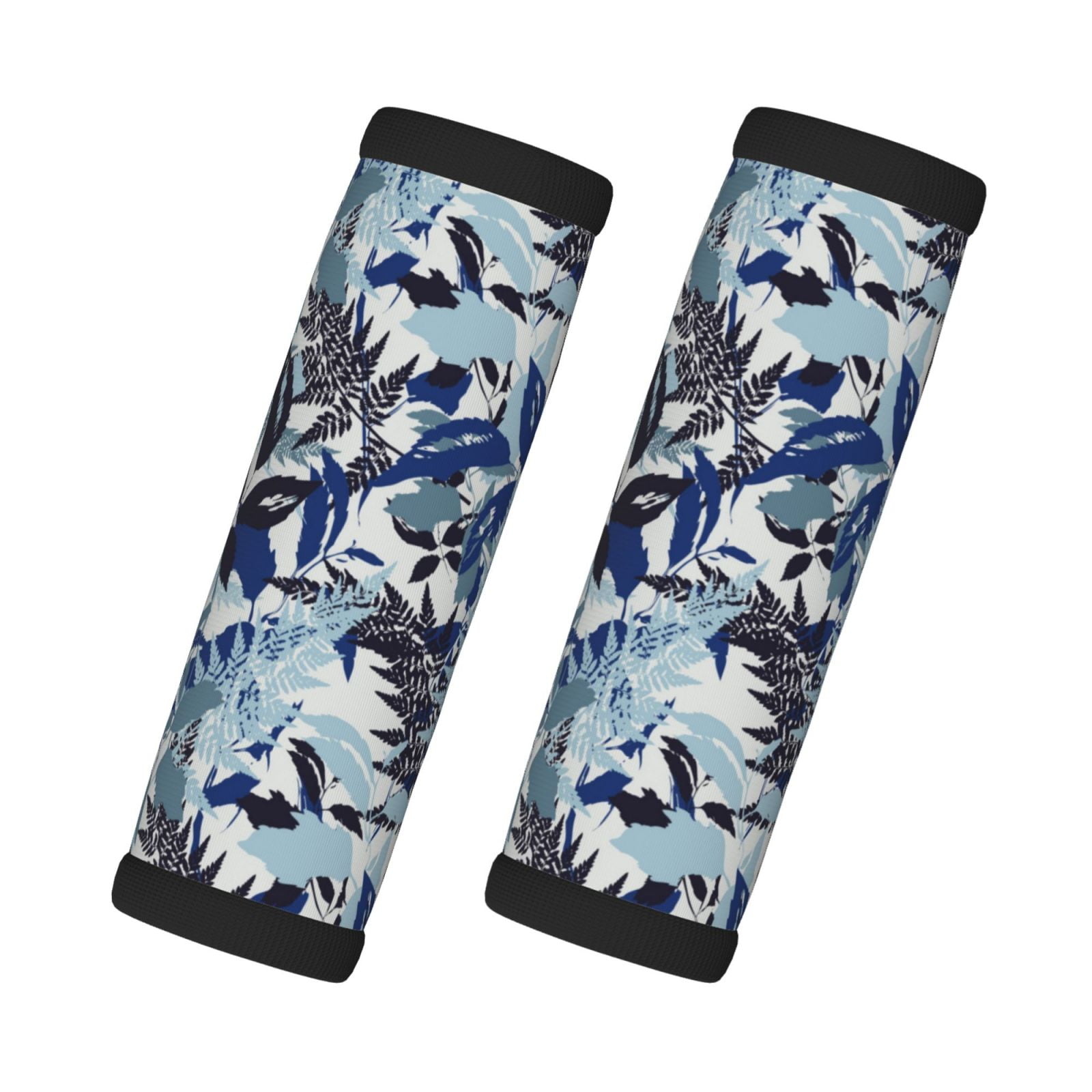 Luggage Handle Wraps for Suitcase - blue flower_A Suitcase Tags ...