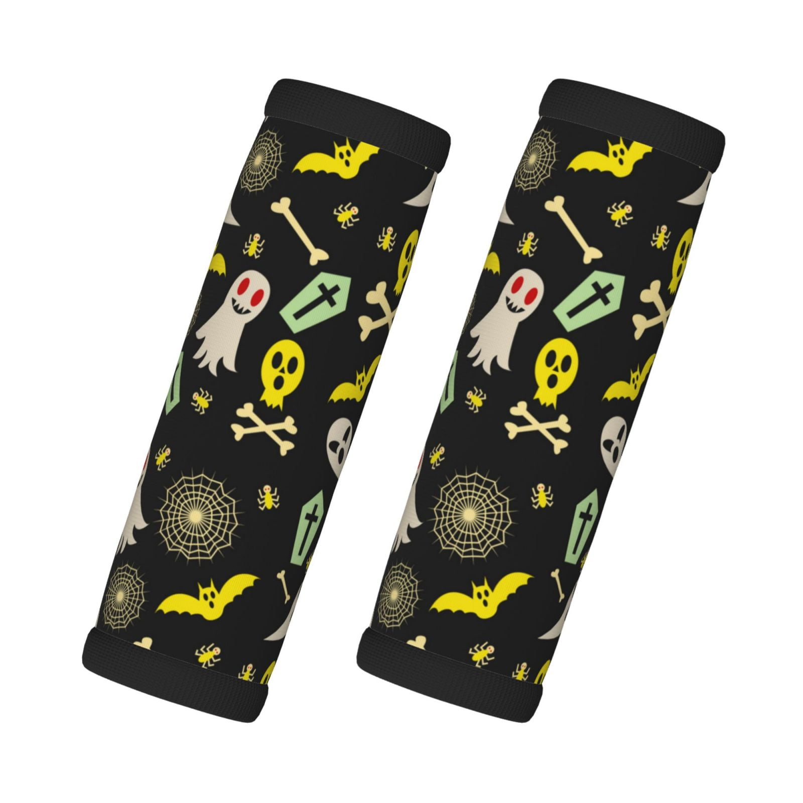 Luggage Handle Wraps for Suitcase, cartoon Skull spider web Suitcase ...