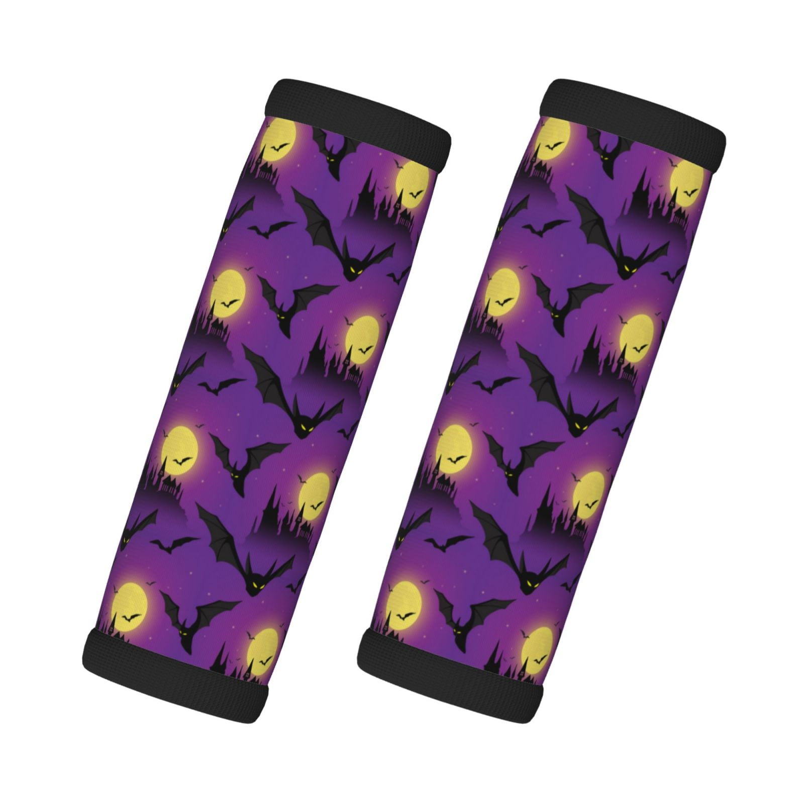 Luggage Handle Wraps for Suitcase - cool bats castle purple starry sky ...