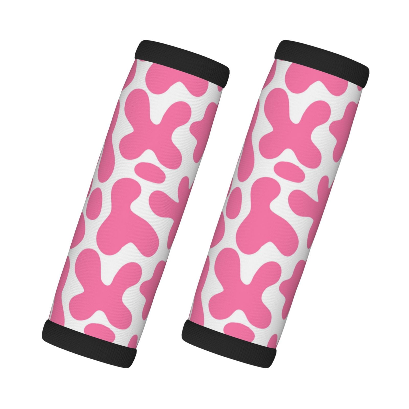 Luggage Handle Wraps for Suitcase, pink cow print cute Suitcase Tags ...