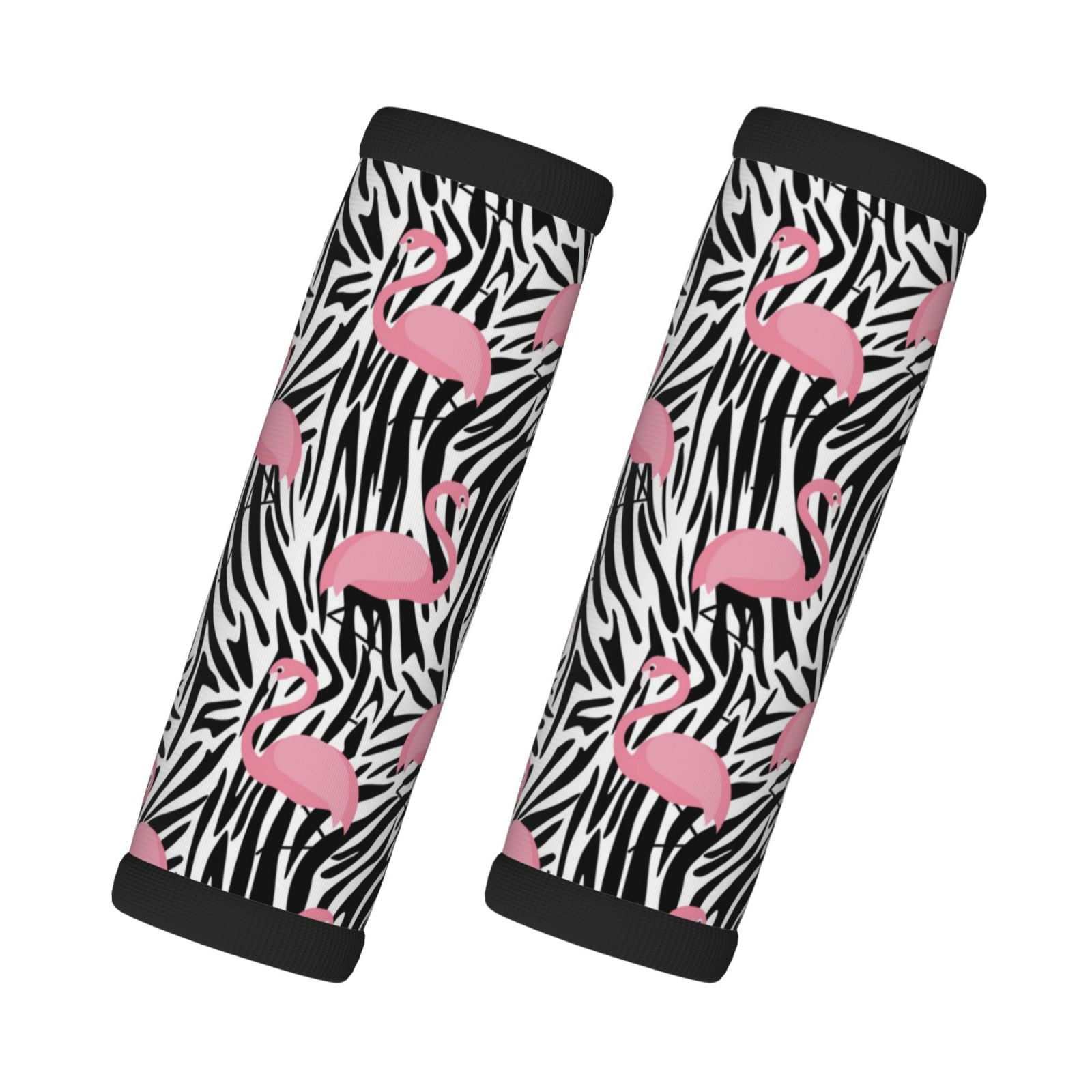 Luggage Handle Wraps for Suitcase, trendy flamingos zebra print ...