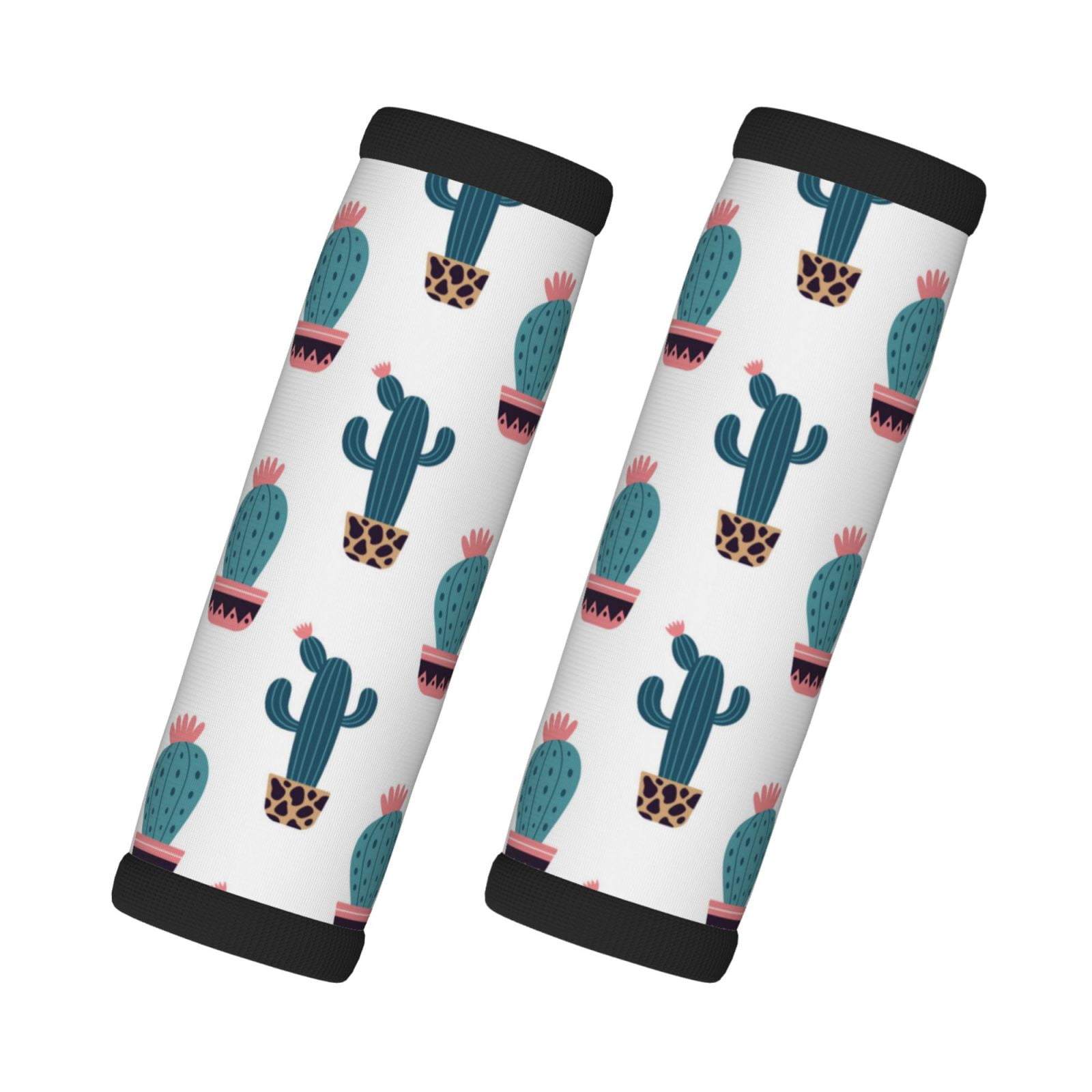 Luggage Handle Wraps for Suitcases - Cactus leopard potted plant ...