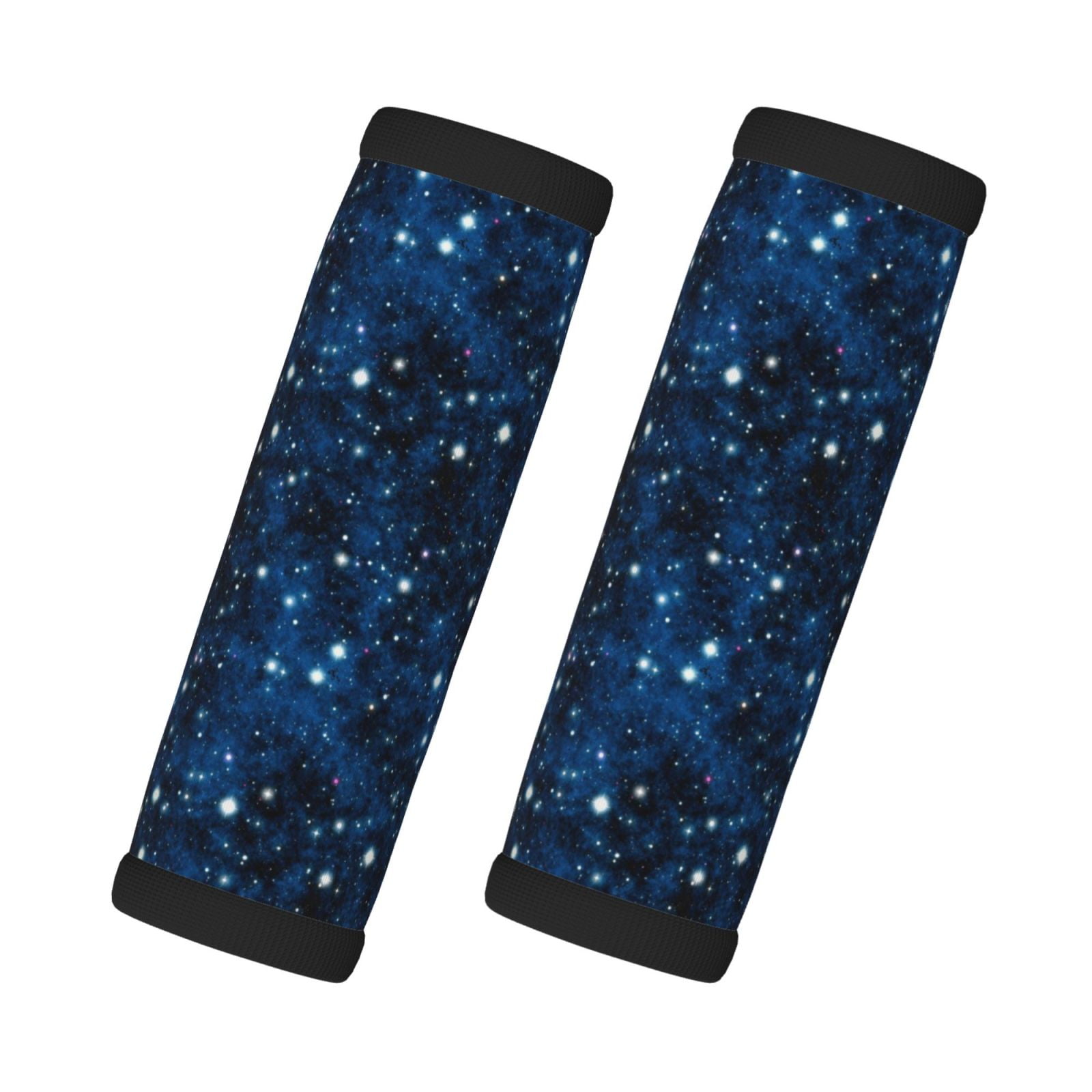 Luggage Handle Wraps for Suitcases - Night sky blue nebula stars cool ...