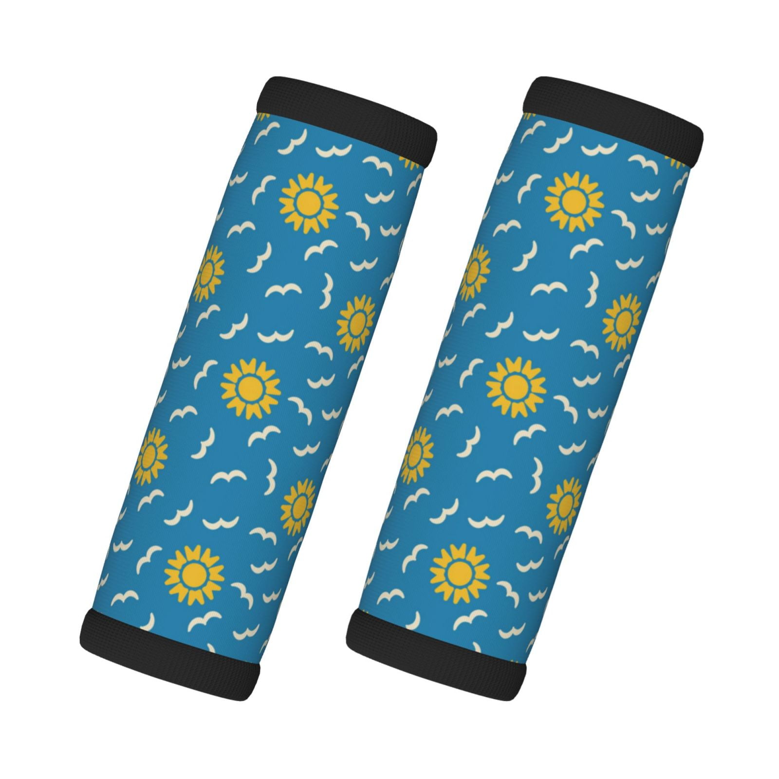 Luggage Handle Wraps for Suitcases - Sunny blue summer sky Luggage ...