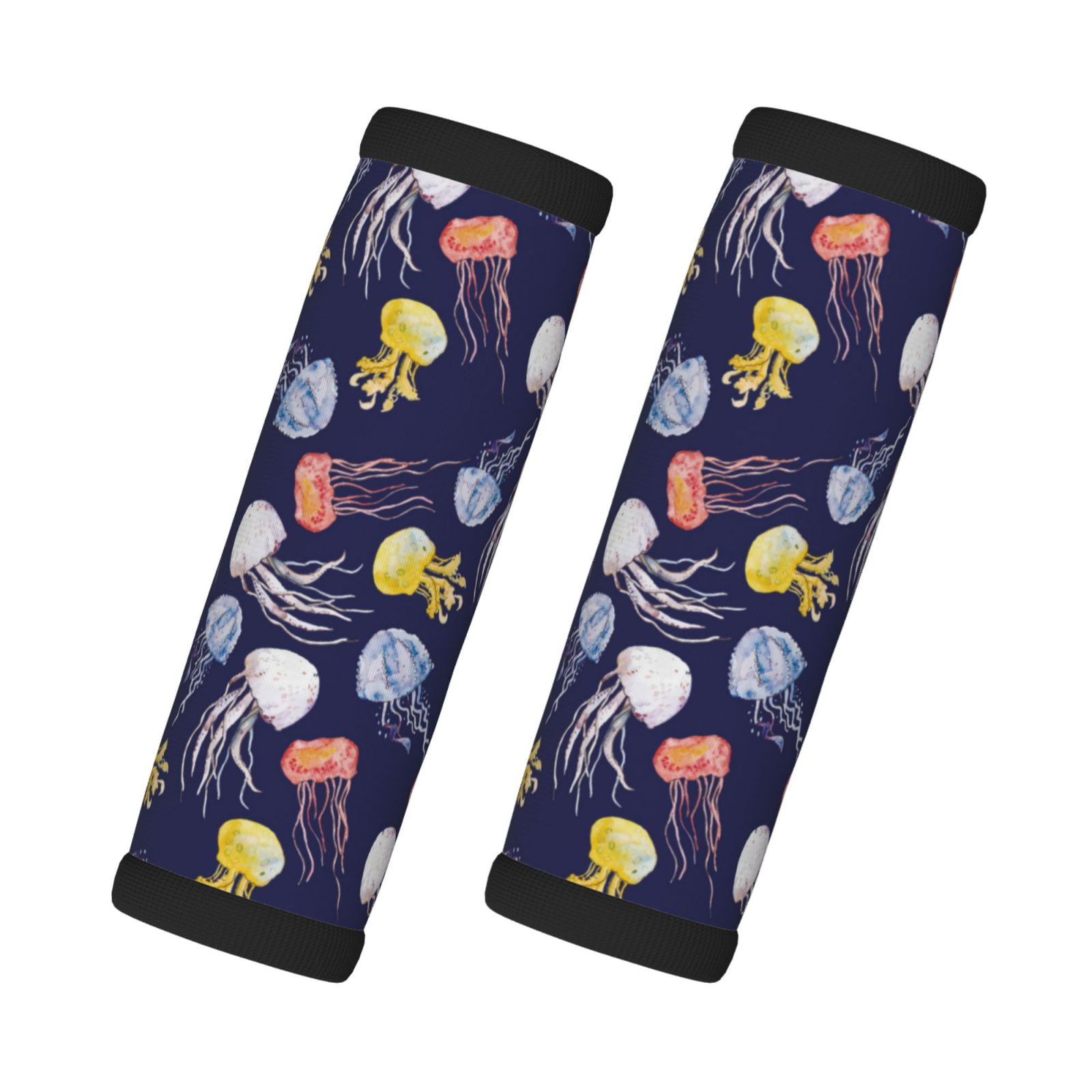 Luggage Handle Wraps for Suitcase Colorful jellyfish Suitcase Tags ...