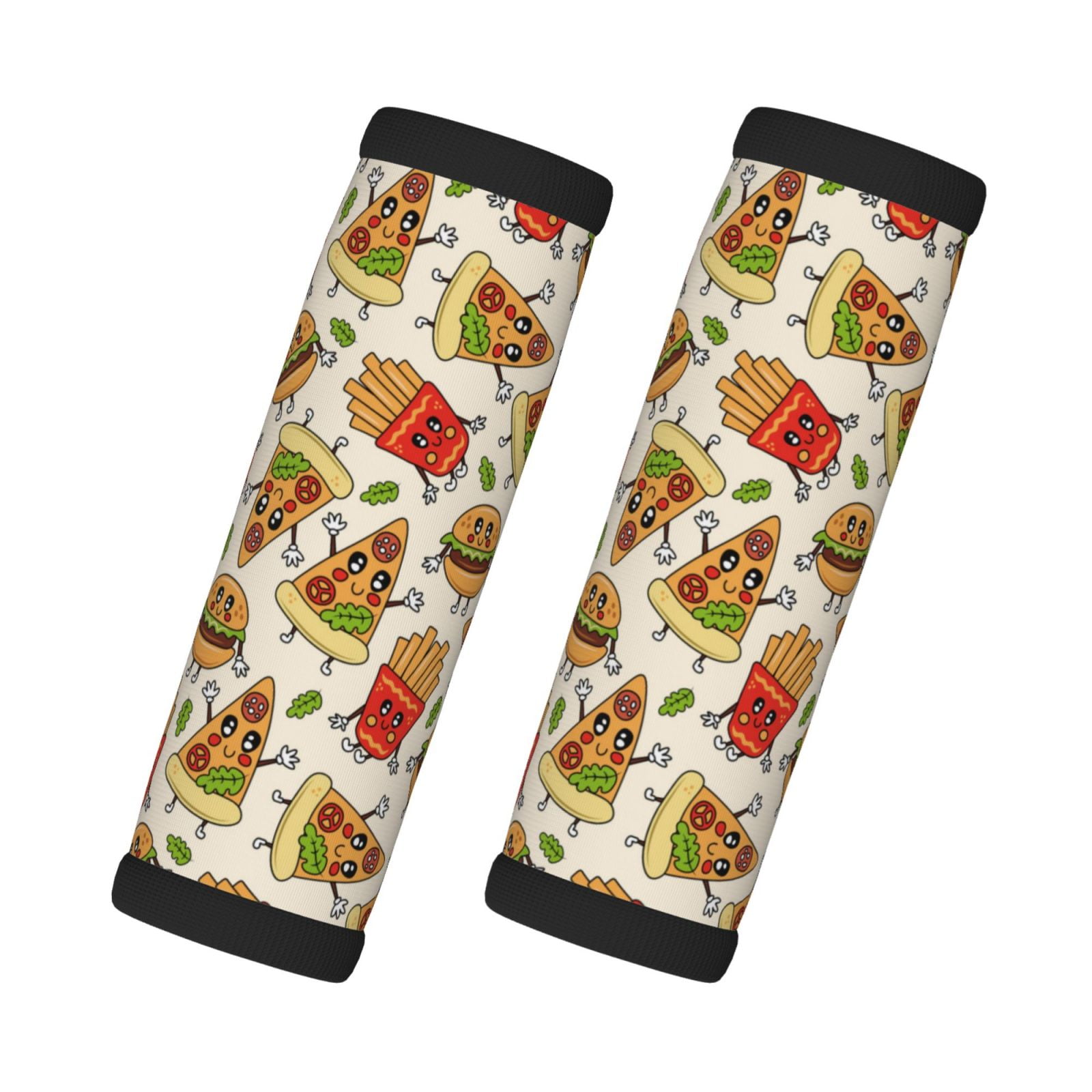 Luggage Handle Wraps for Suitcase Cute French Fries Burger Suitcase ...