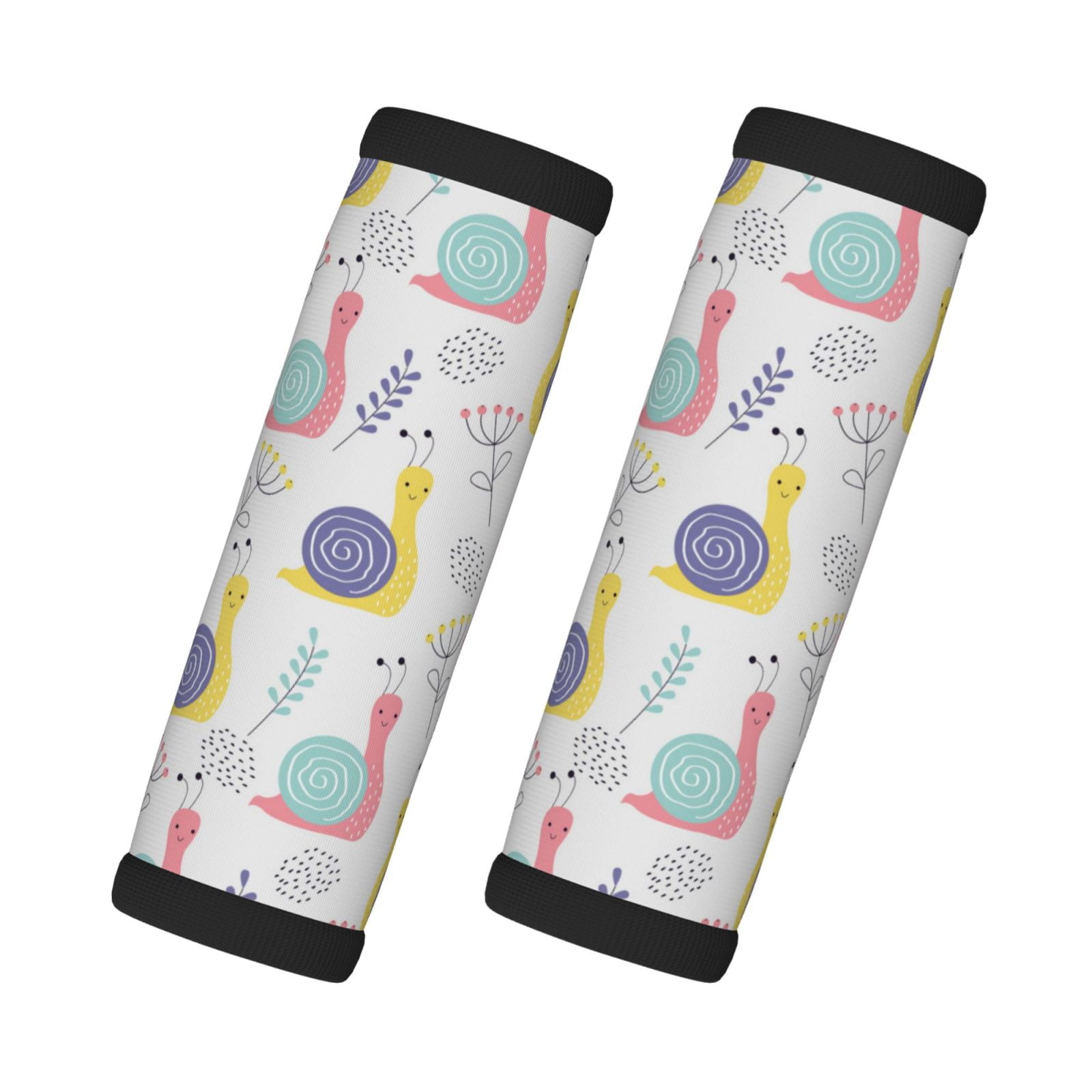 Luggage Handle Wraps for Suitcase Cute Hand Painted Snail Suitcase Tags ...