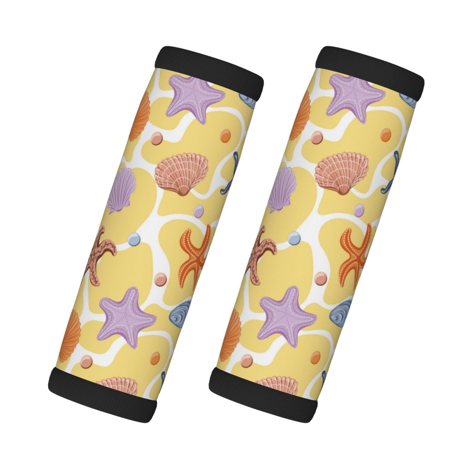 Luggage Handle Wraps for Suitcase Cute sea shells starfish Suitcase ...