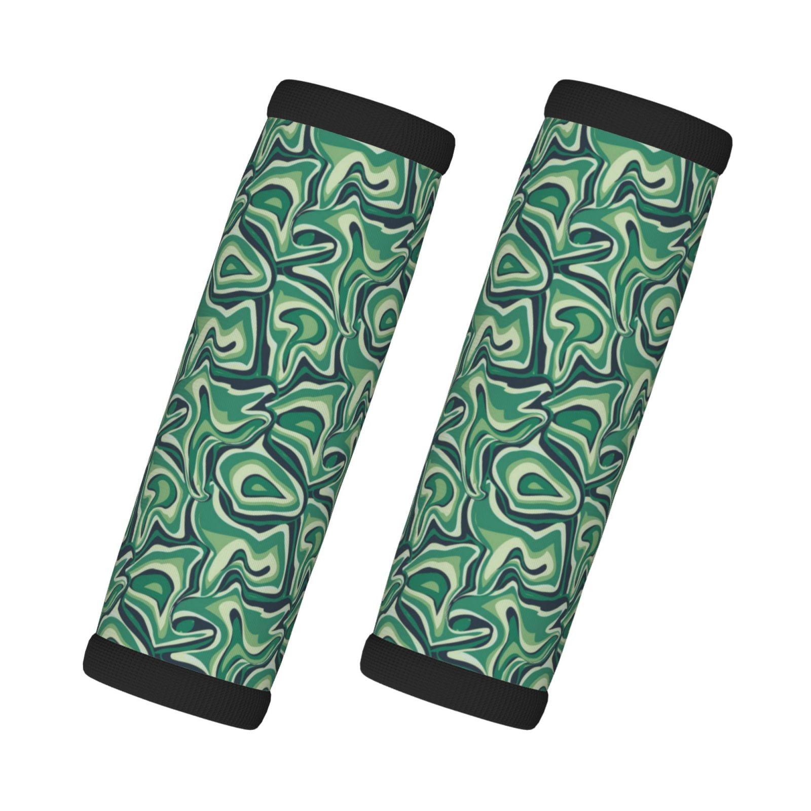 Luggage Handle Wraps for Suitcase Green paint spots Suitcase Tags ...