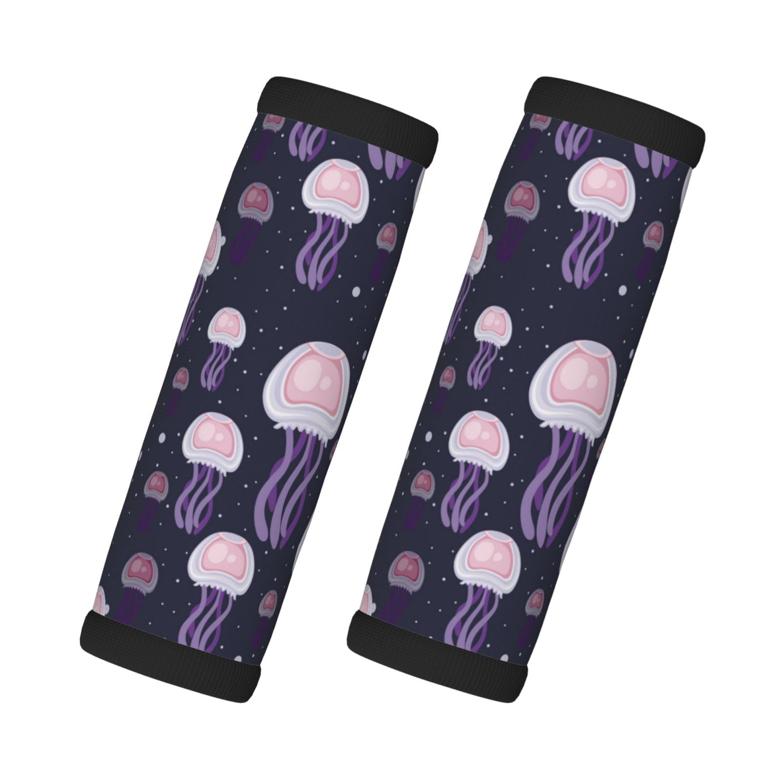 Luggage Handle Wraps for Suitcase Pink Purple Jellyfish Suitcase Tags ...