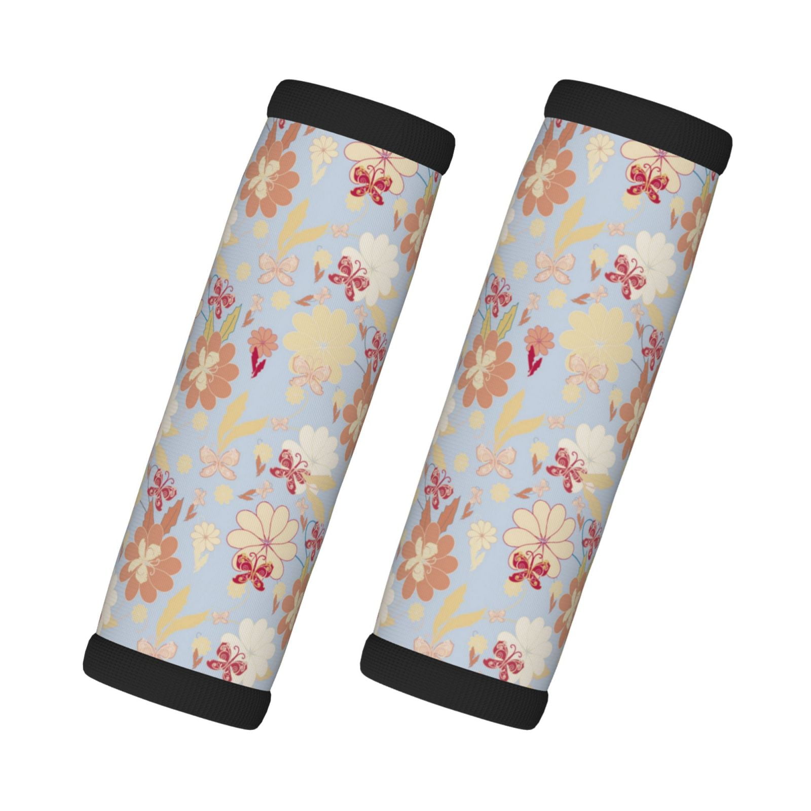 Luggage Handle Wraps for Suitcase butterfly flower Suitcase Tags ...