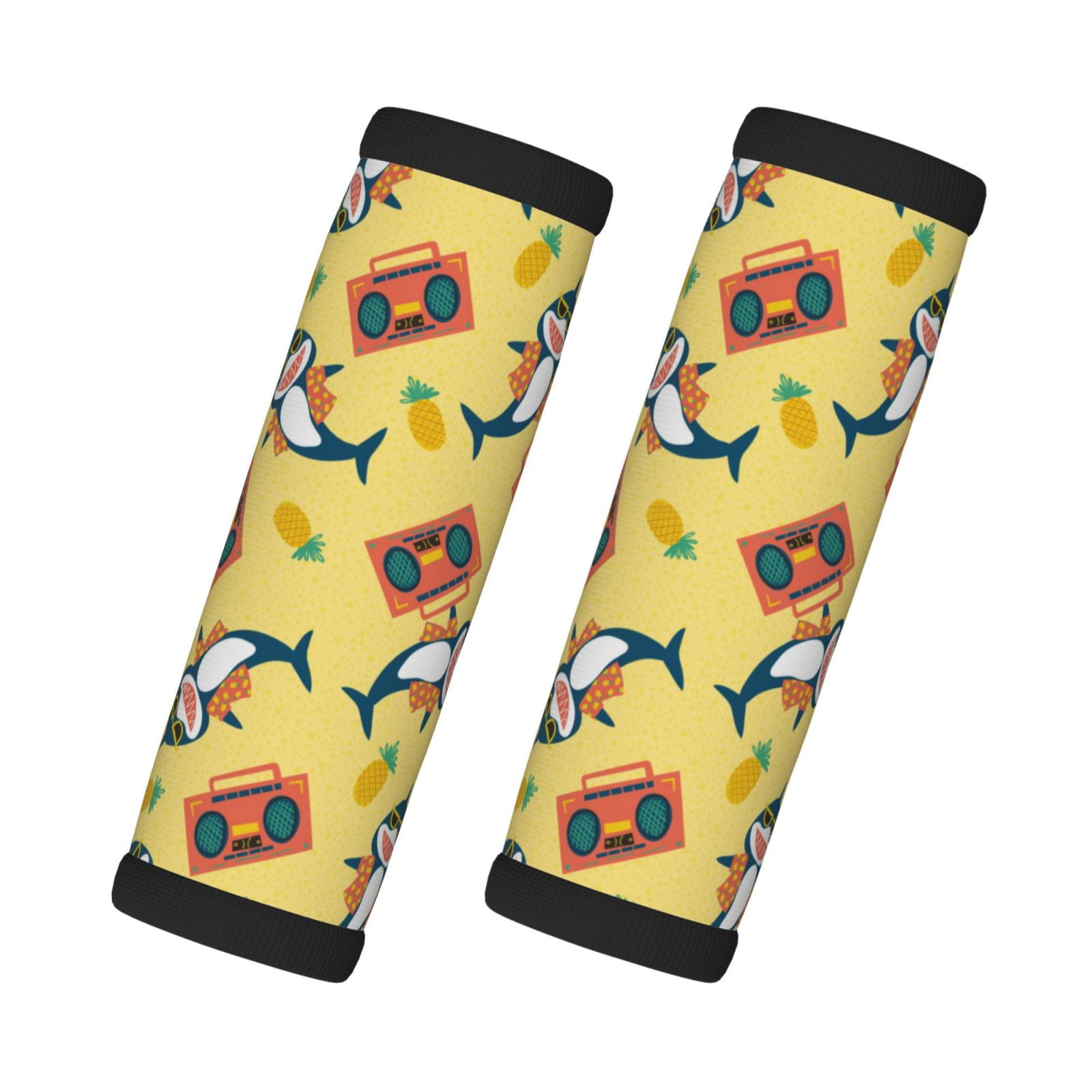 Luggage Handle Wraps for Suitcase cute smiling sharks Suitcase Tags ...