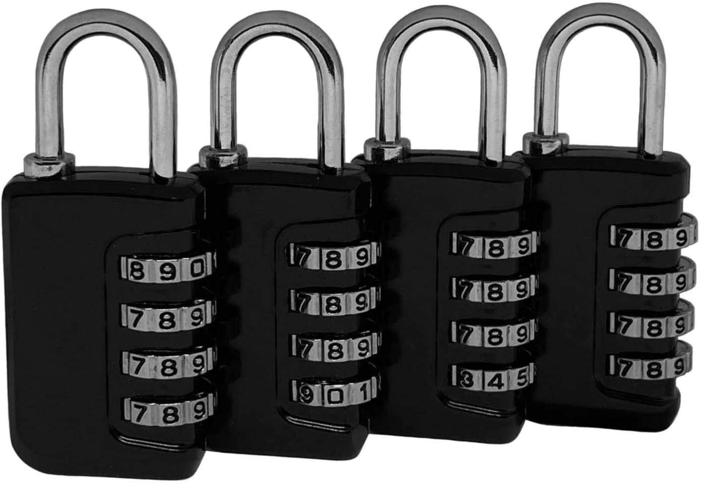 Luggage Locks - 4 Digit Combition Locks for Gym, Sports, School ...
