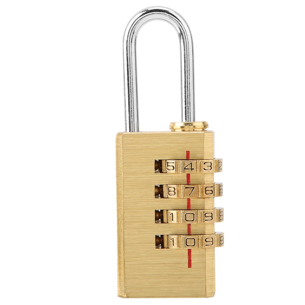 Luggage Padlock Resettable Digital lock Mini 4 Digits Number Password ...