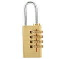 Luggage Padlock Resettable Digital lock Mini 4 Digits Number Password Copper Code Lock - Walmart.com
