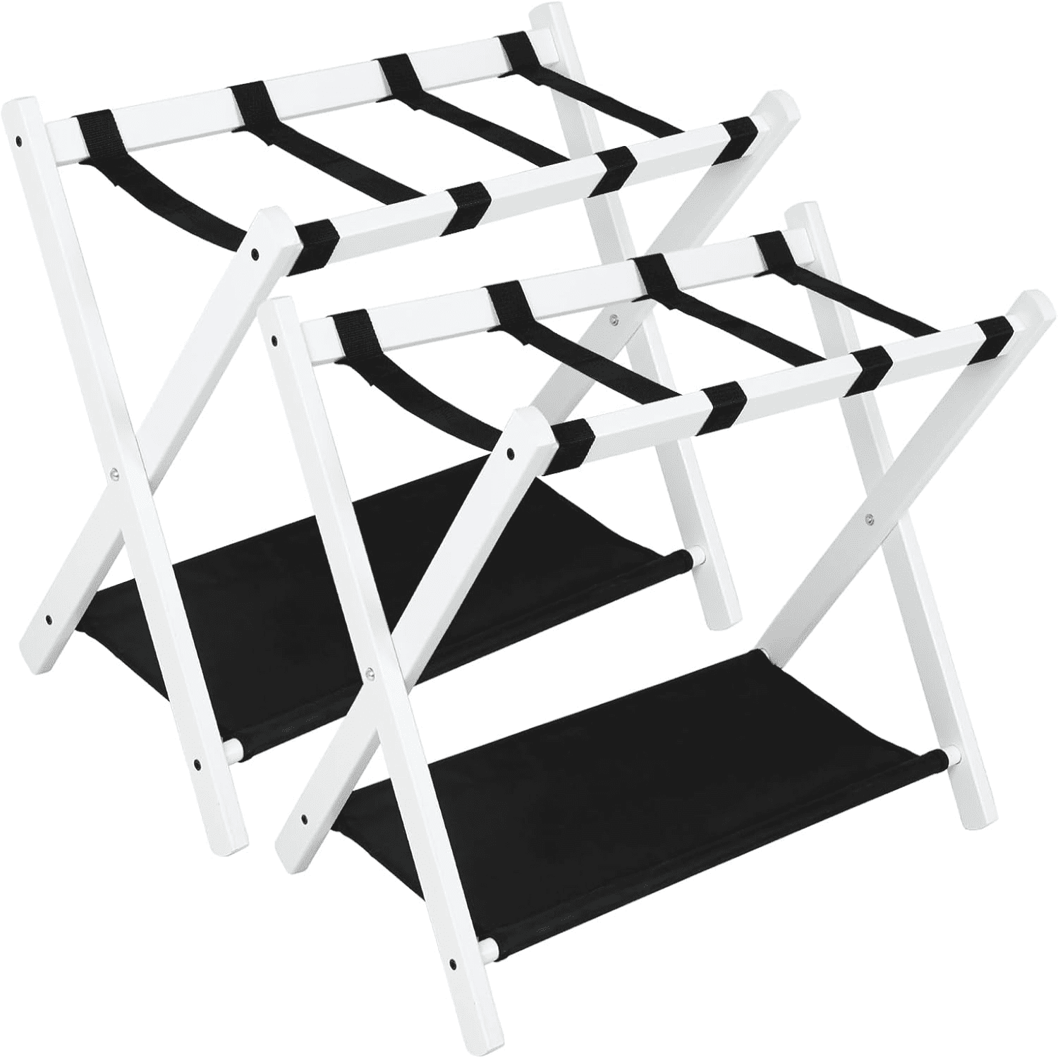 Luggage Rack 2PC Luggage Rack for Guest Room Folding Suitcase Stand ...