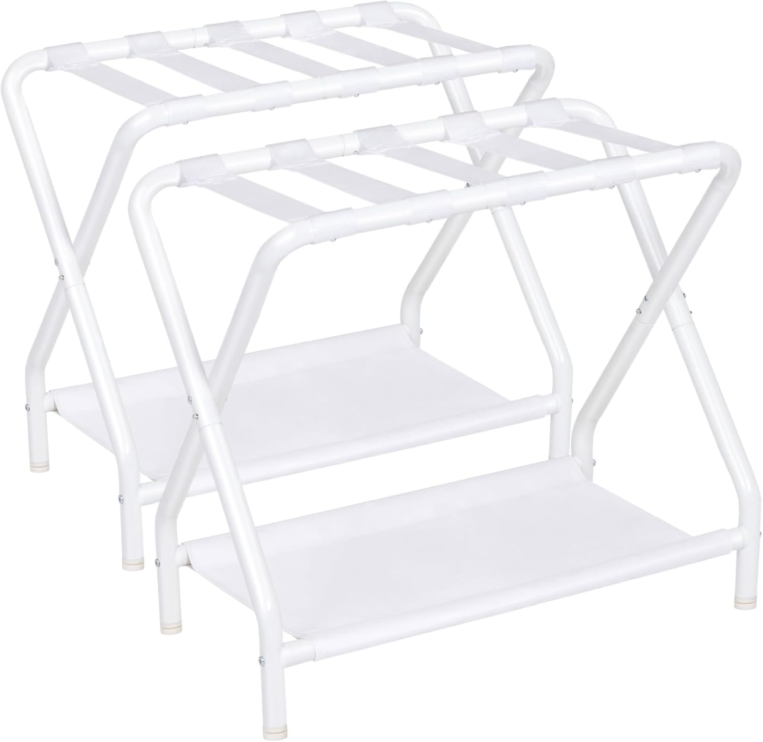 Luggage Rack, Set of 2, Foldable Suitcase Stands for Guest Room, Metal ...