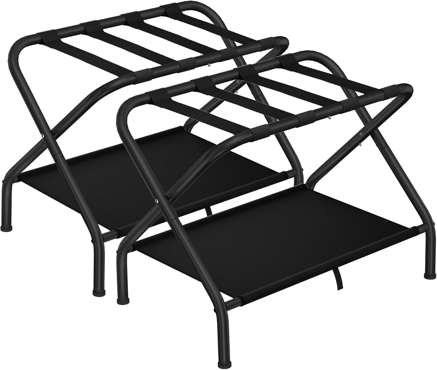 Luggage Rack, Set of 2, Folding Luggage Rack for Guest Room, Upgraded ...