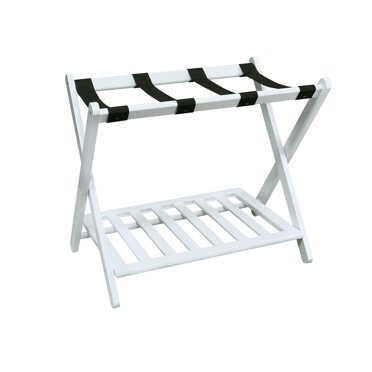 Luggage Rack with Shelf - Honey Oak - Walmart.com