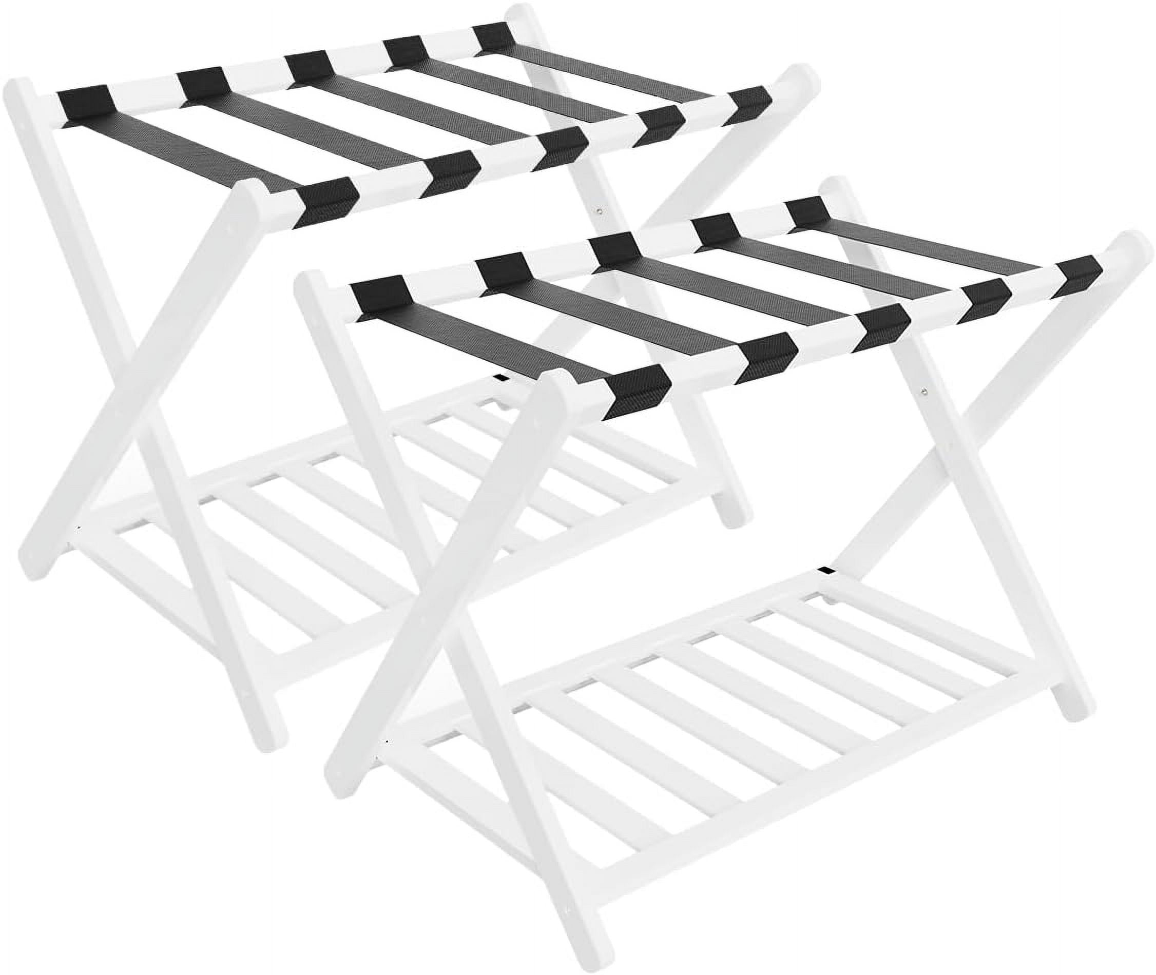 Luggage Racks, Set of 2 Folding Luggage Rack for Guest Room, Bamboo ...