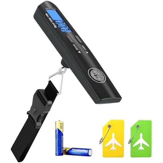 Luggage Scale with Baggage Tags Included Digital LCD Display 110 lb/50 ...