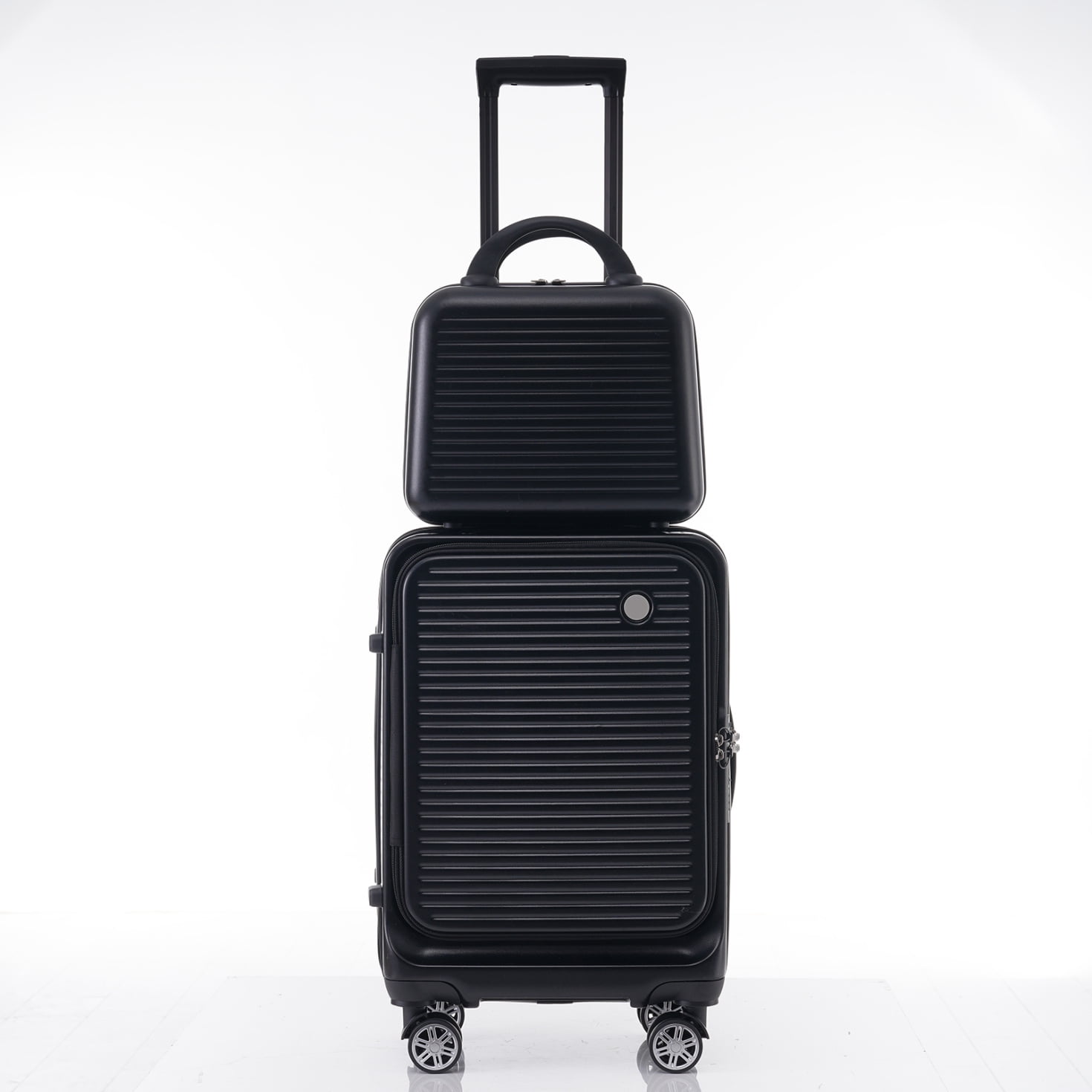 Luggage Set of 2, 20 Inch Front Open Luggage With 1 Portable Carrying ...