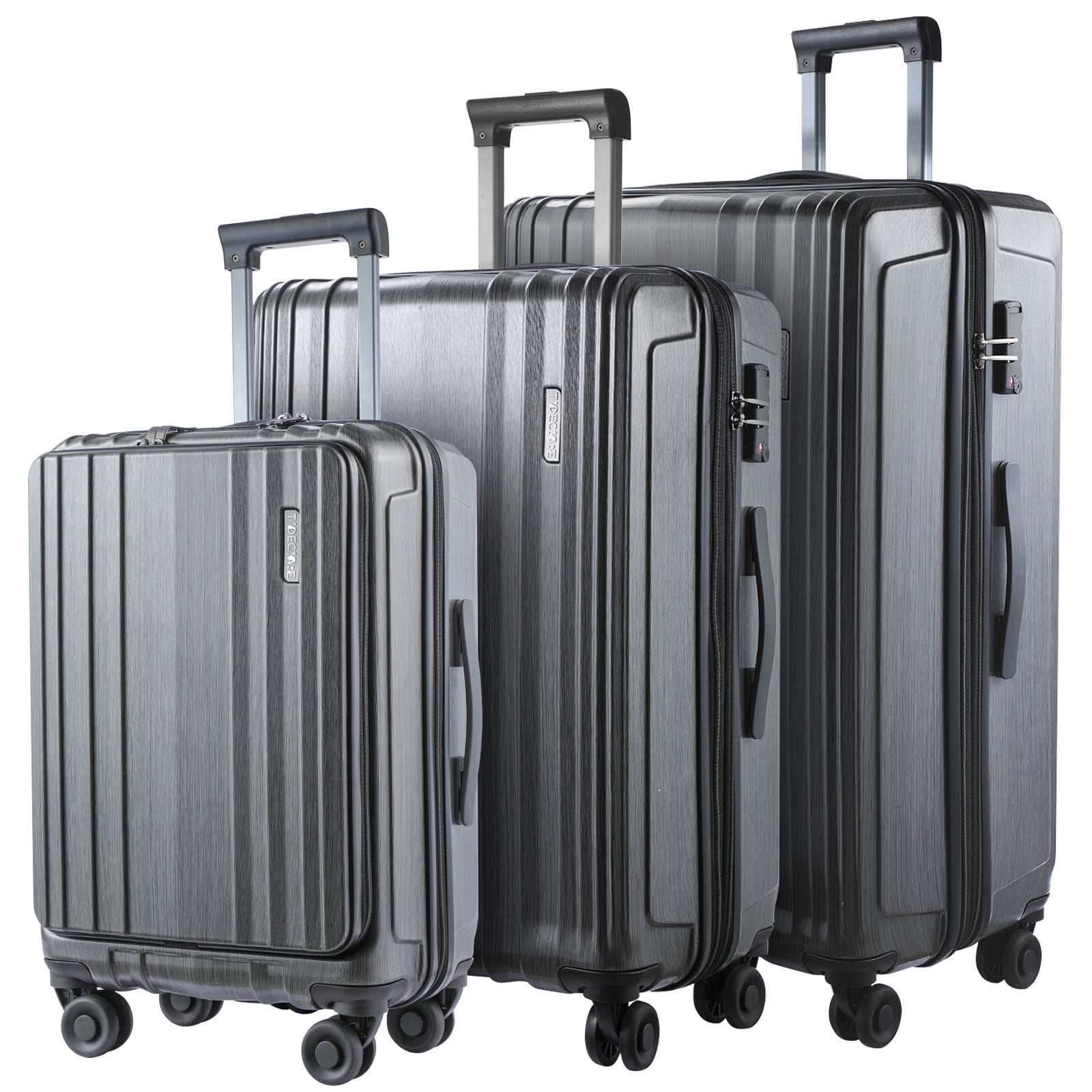 Luggage Set 3 Piece 21/24/28, 21 Inch with Front Laptop Pocket ...