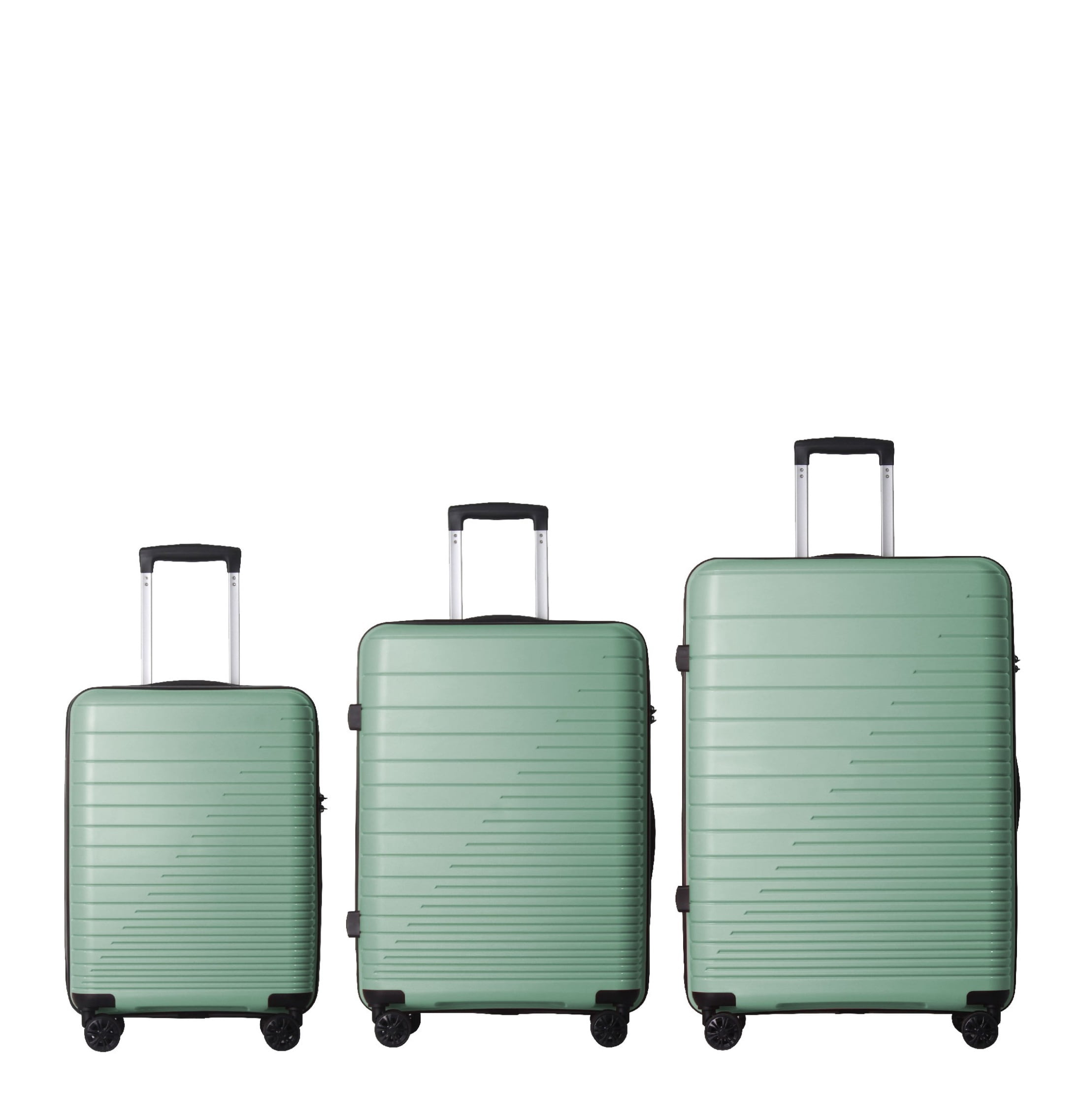 Luggage Set 3 Piece, PP Hardshell Carry on Suitcase with Spinner Wheels ...