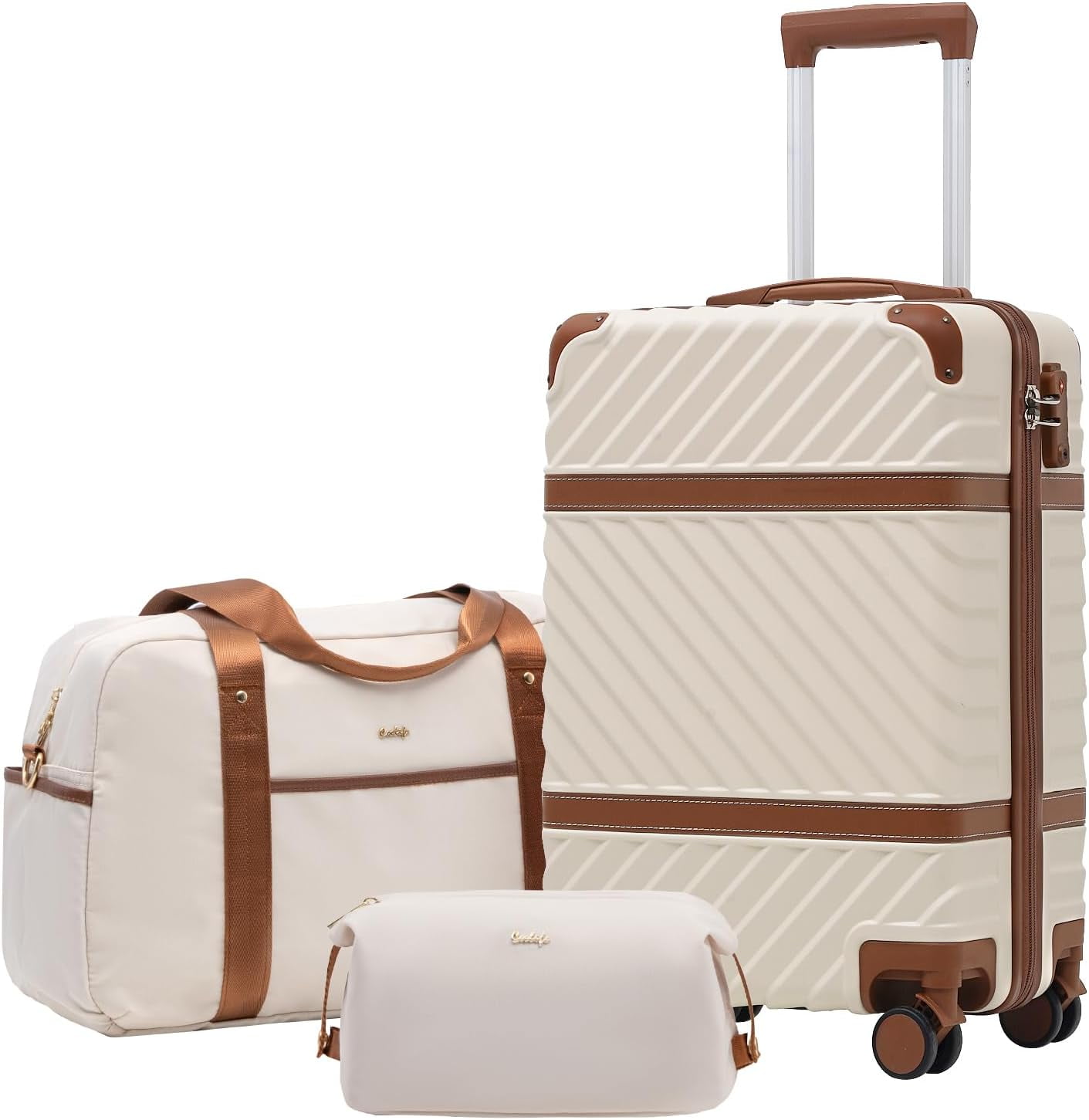 Luggage Set Suitcase Carry On Luggage PC Hardshell Luggage TSA Lock ...